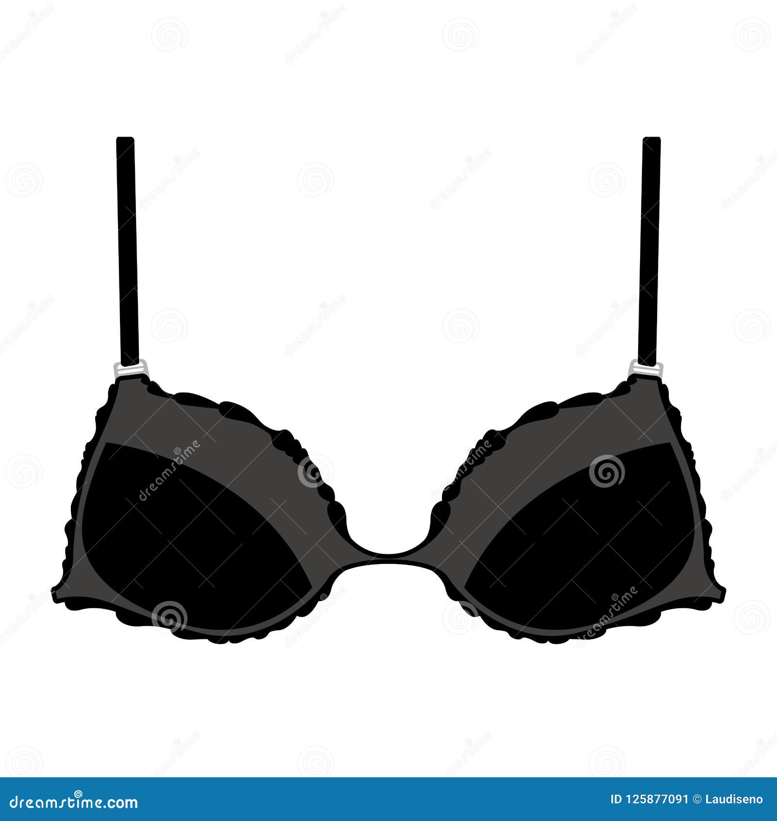 Romantic bra image stock vector. Illustration of elegance - 125877091