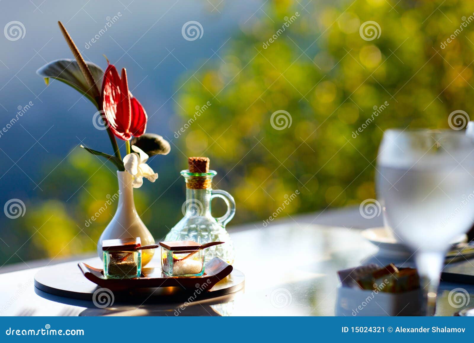 Romantic breakfast stock image. Image of cafe, meal, catering - 15024321
