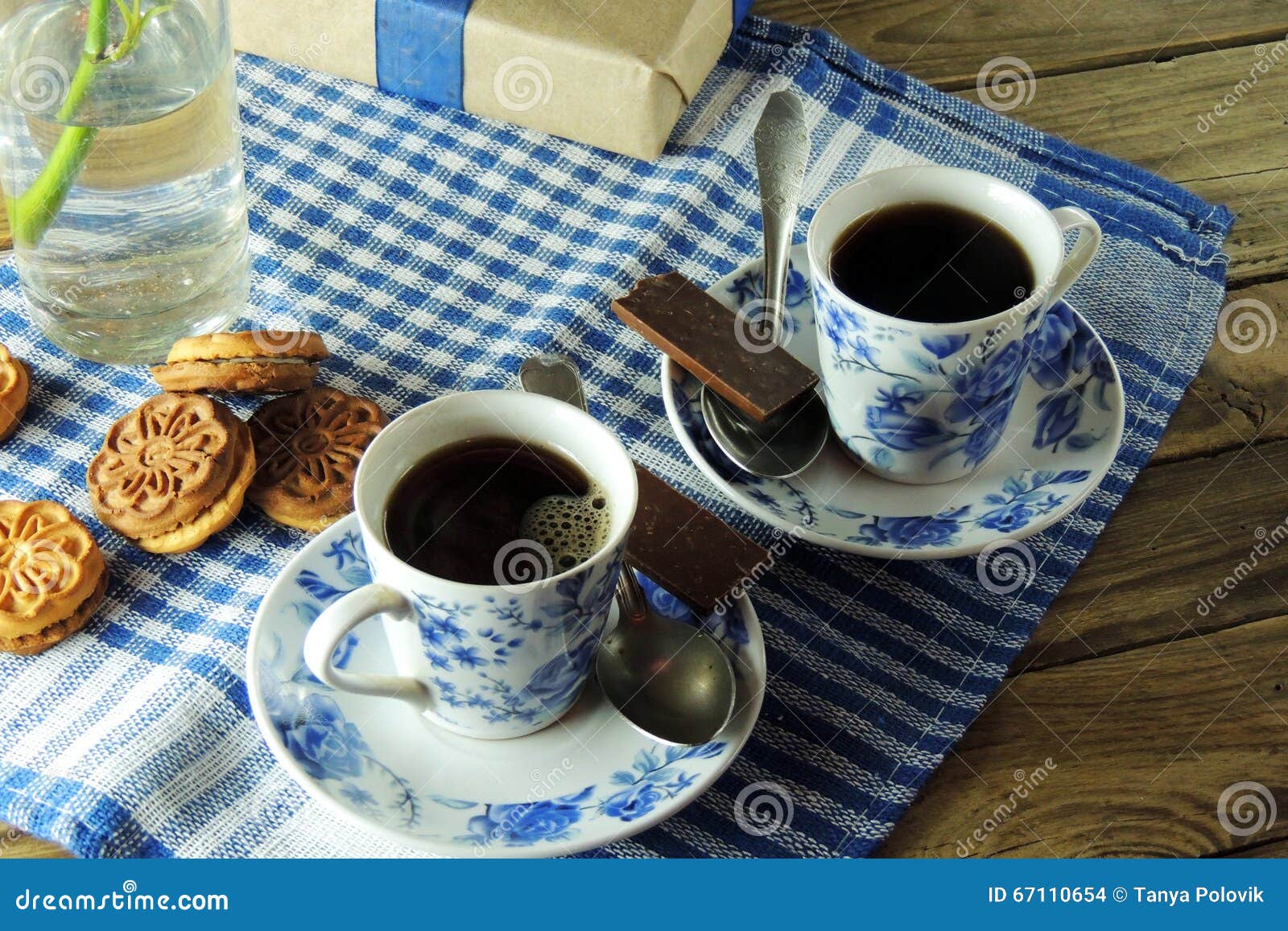 Romantic Breakfast, Coffee for Two Stock Photo - Image of life ...