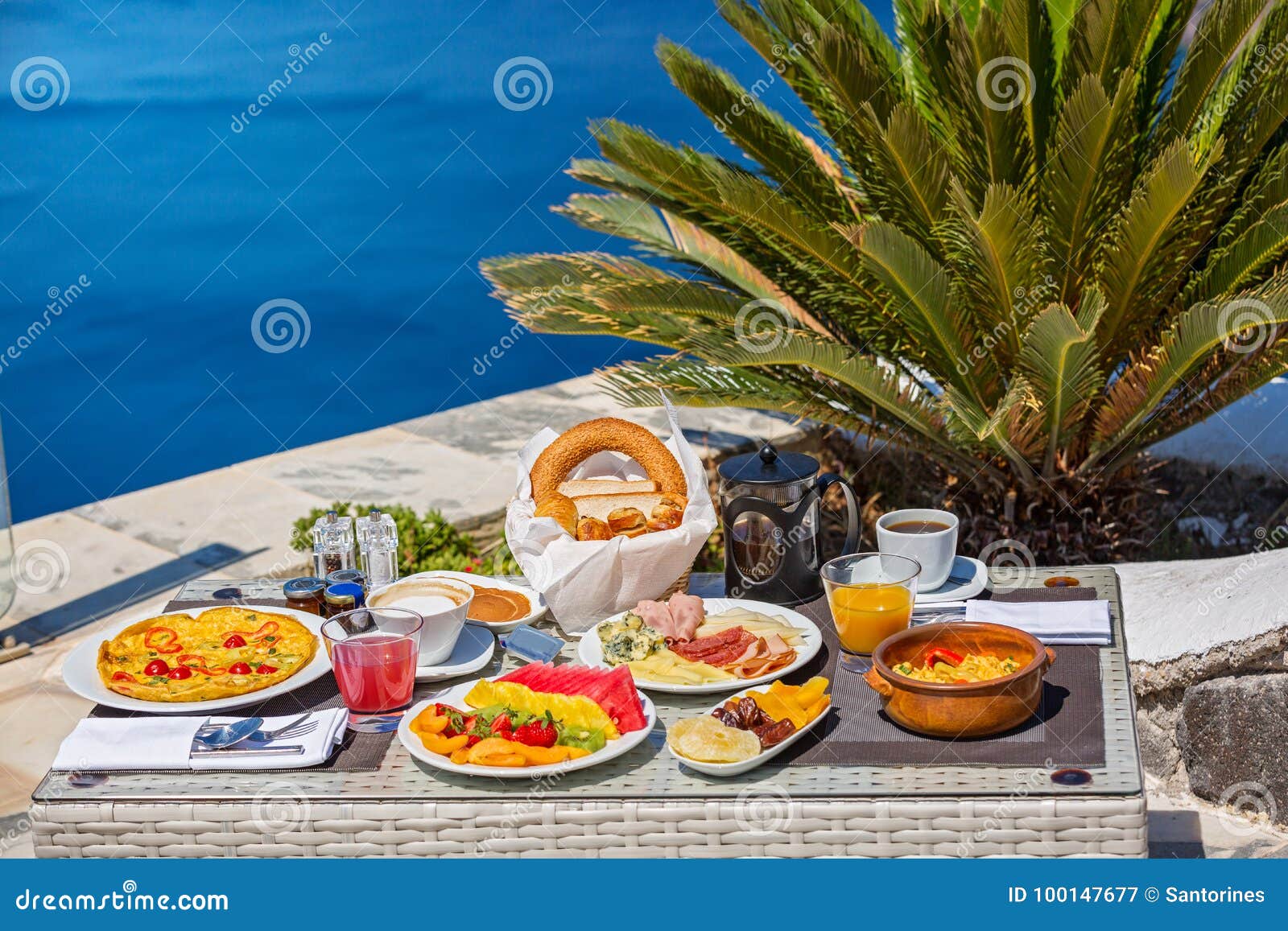 Romantic Breakfast for two stock image. Image of romance - 100147677