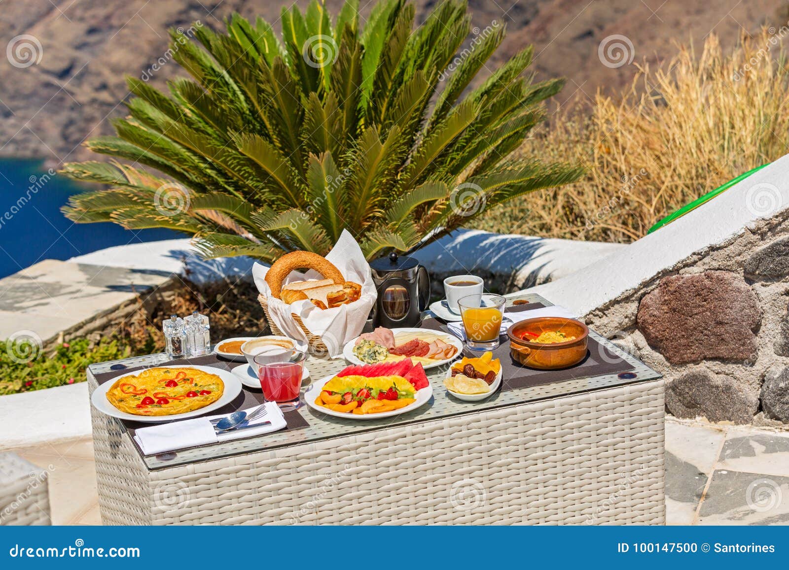 Romantic Breakfast for two stock photo. Image of food - 100147500