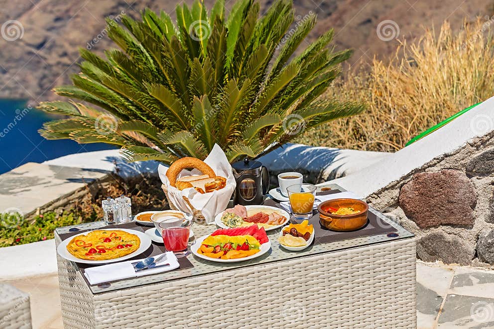 Romantic Breakfast for two stock photo. Image of food - 100147500