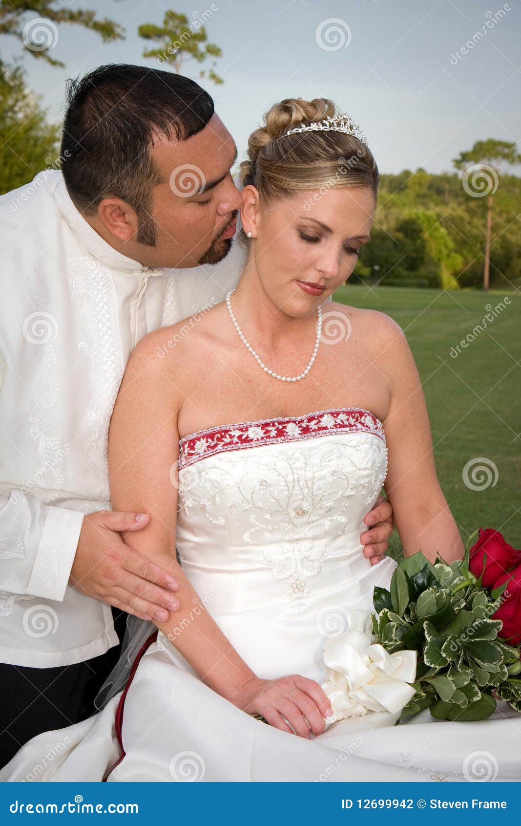 Romantic Bride & Groom stock photo. Image of romance - 12699942