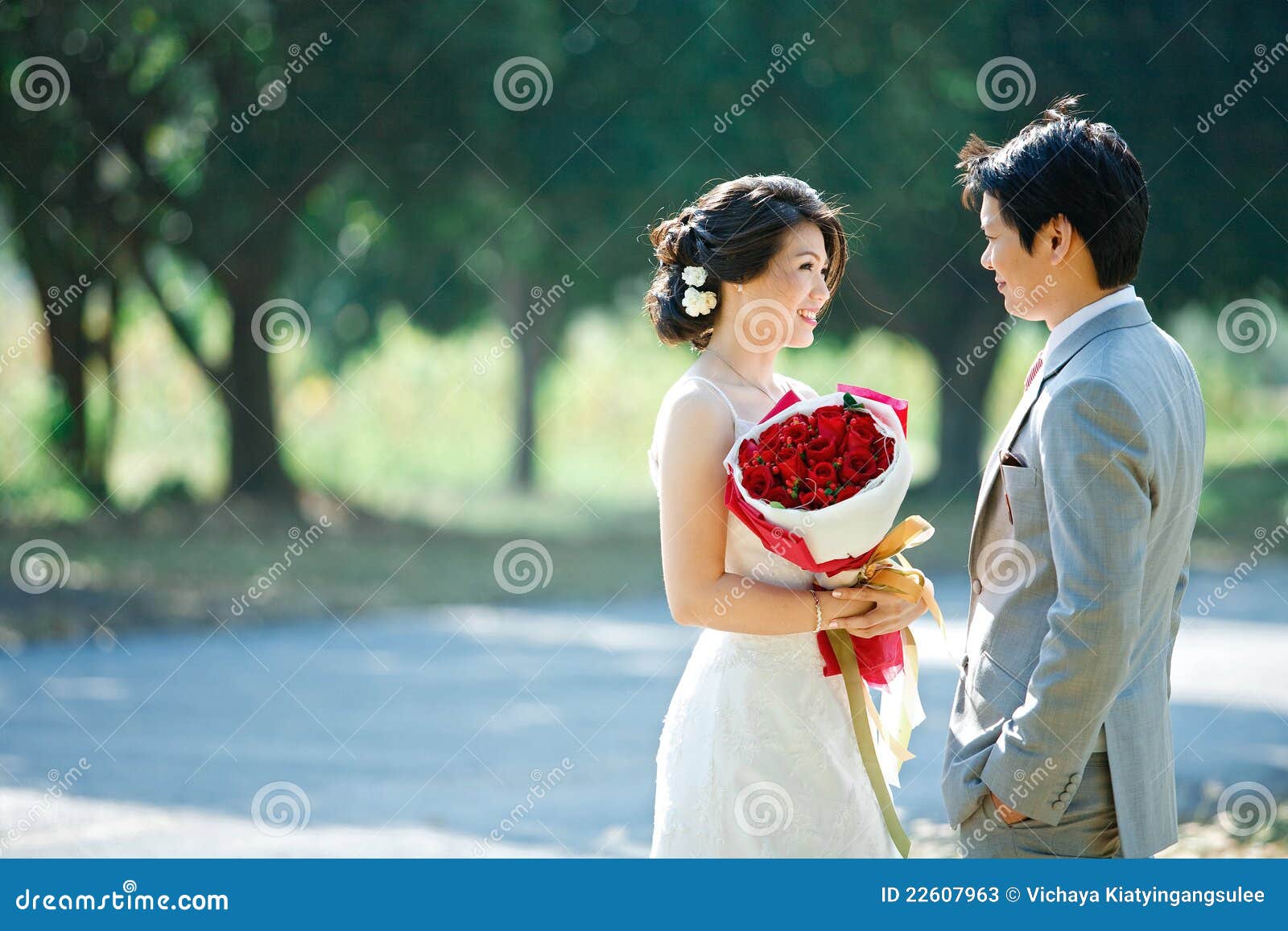 Romantic bride and groom stock image. Image of lifestyle - 22607963