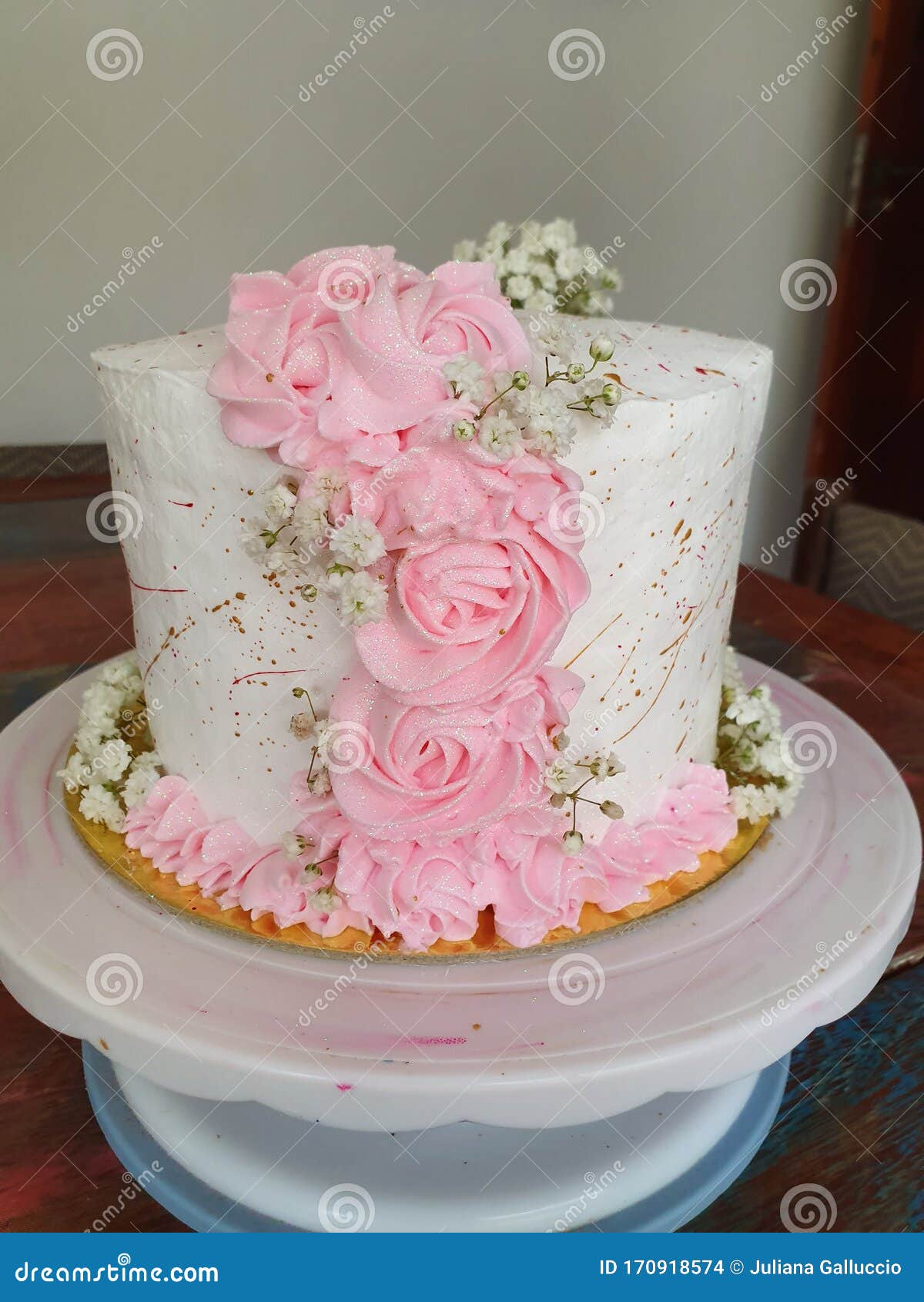 Romantic cake rose stock photo. Image of food, romantic - 170918574
