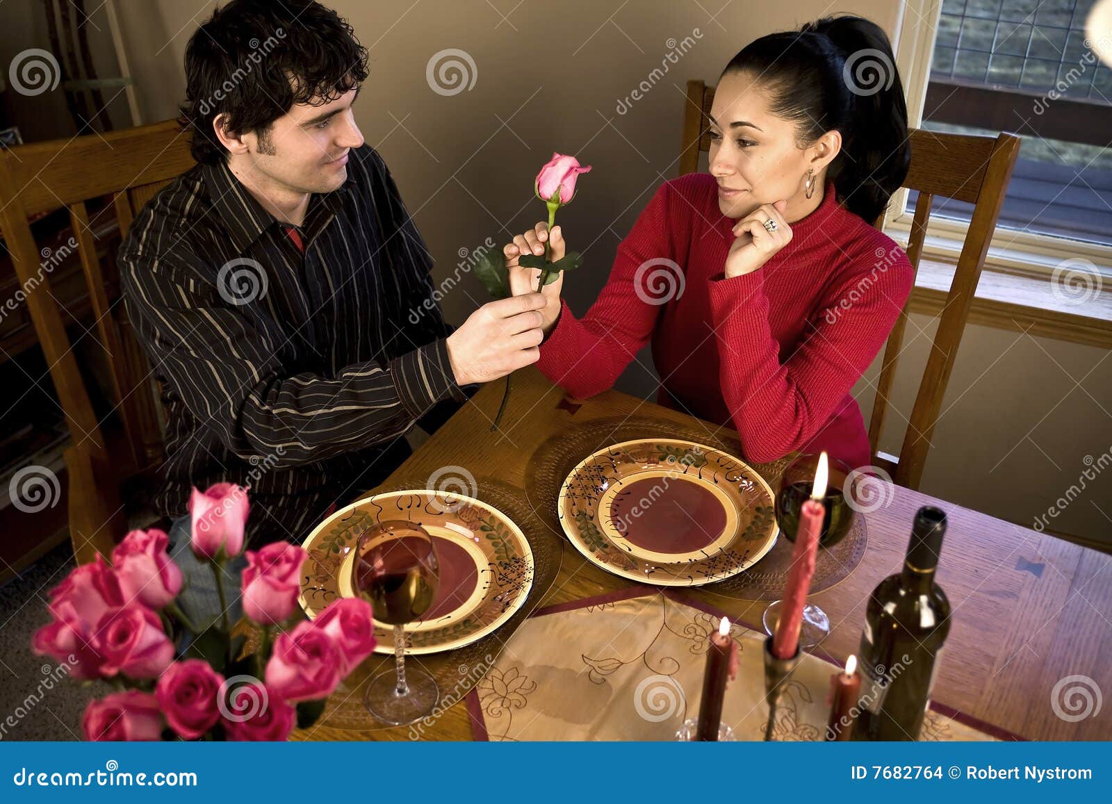 Romantic Candle Light Dinner Stock Photo - Image of celebrate, candles ...