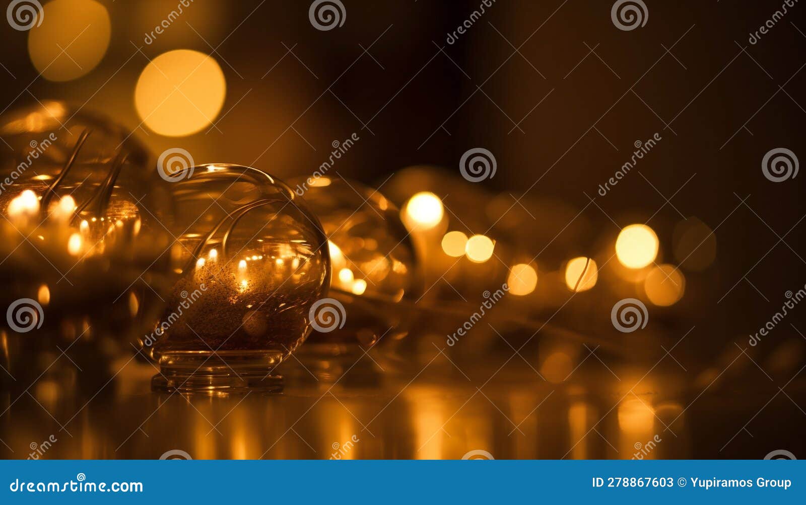 Romantic Candlelight Glowing on Glass, Inspiration for Celebration ...