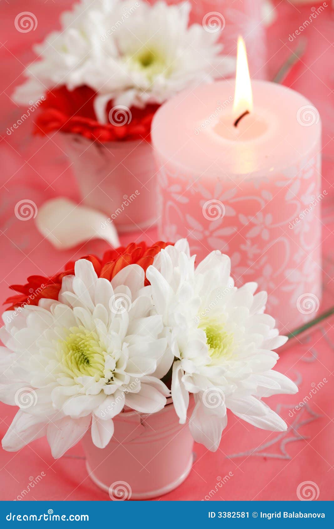 Romantic candles stock image. Image of holiday, february - 3382581