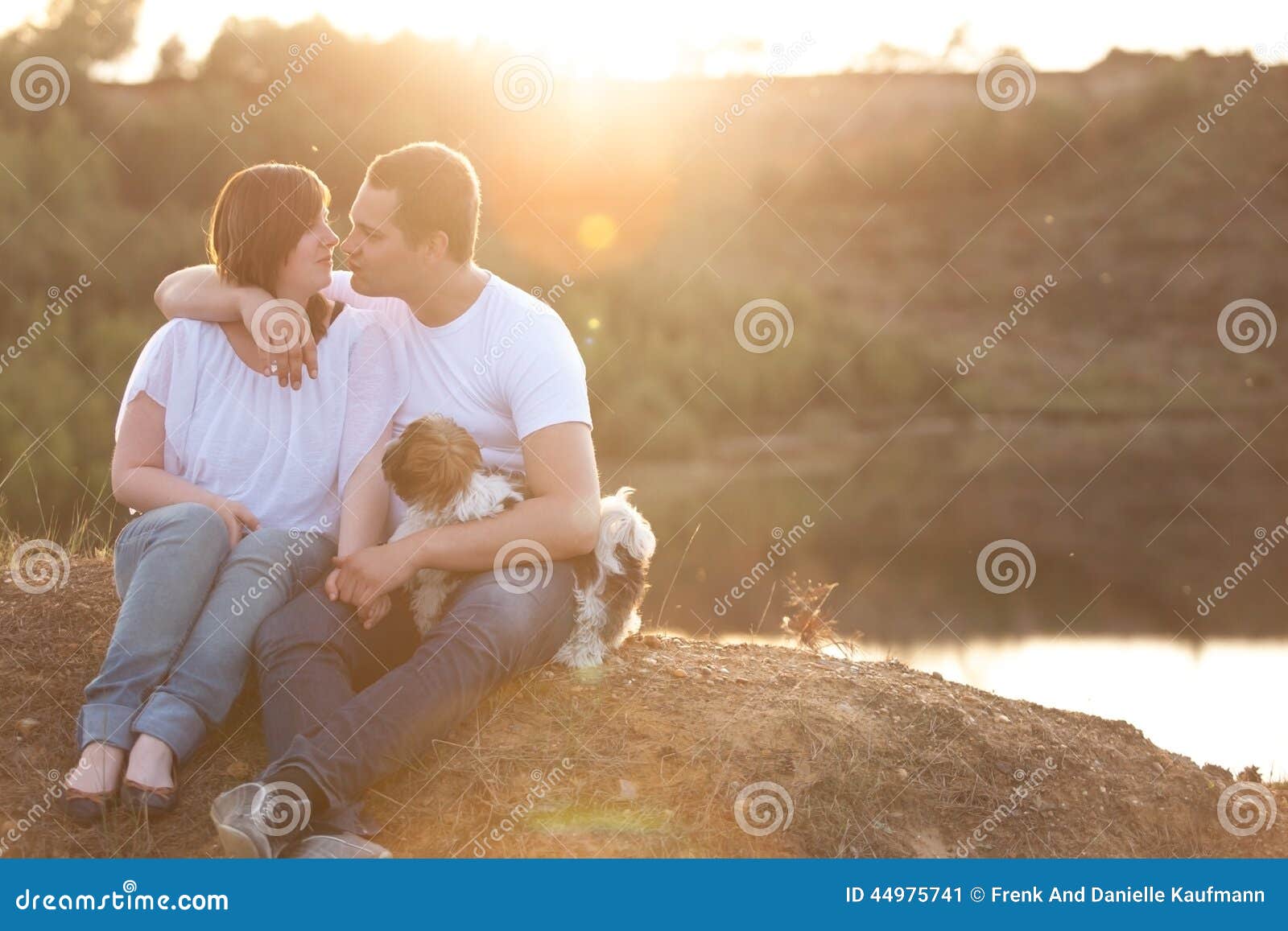 Romantic Couple on the Cliff Stock Image - Image of portrait, cliff ...