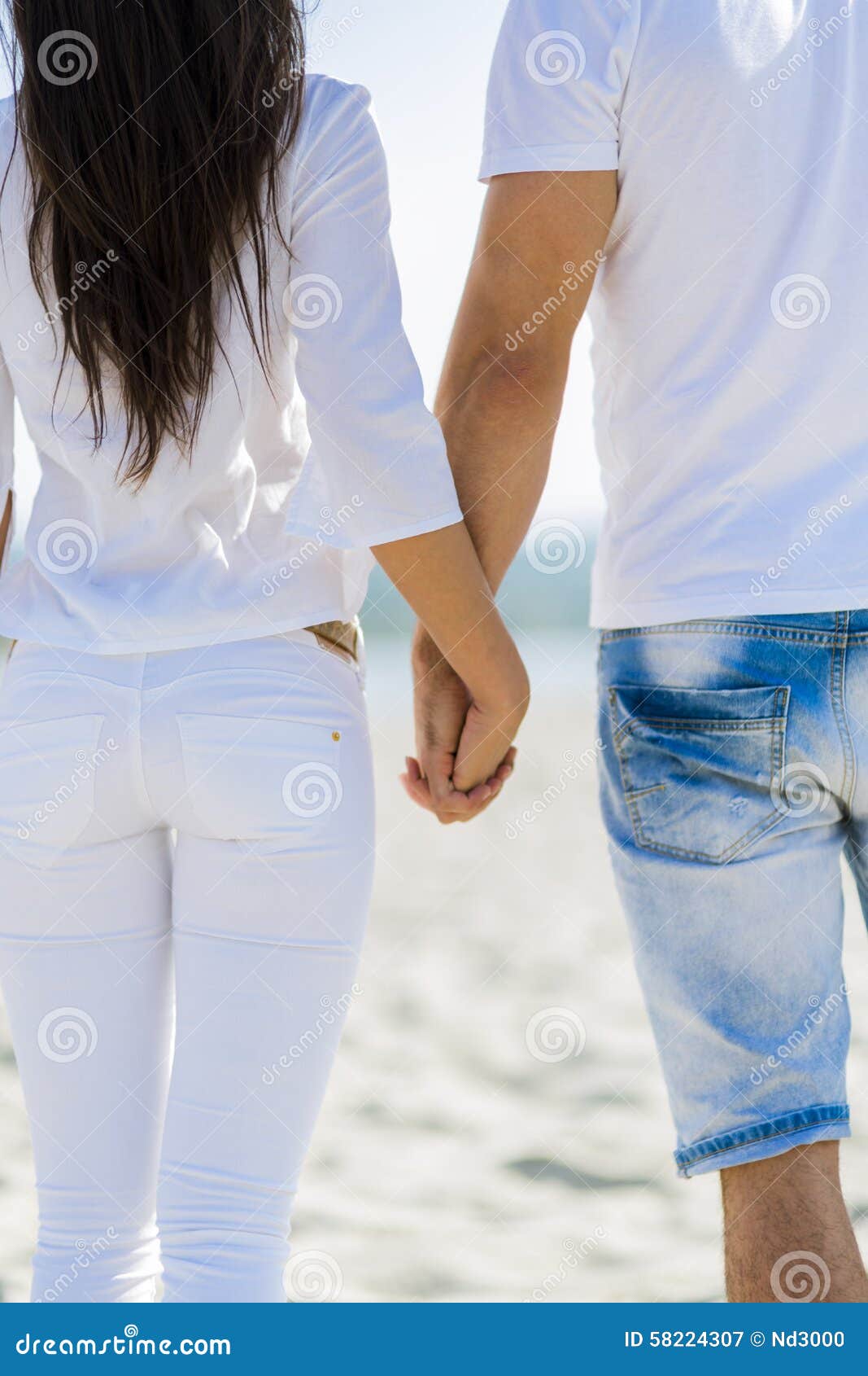 Romantic Couple Holding Hands Stock Image - Image of women, romantic ...