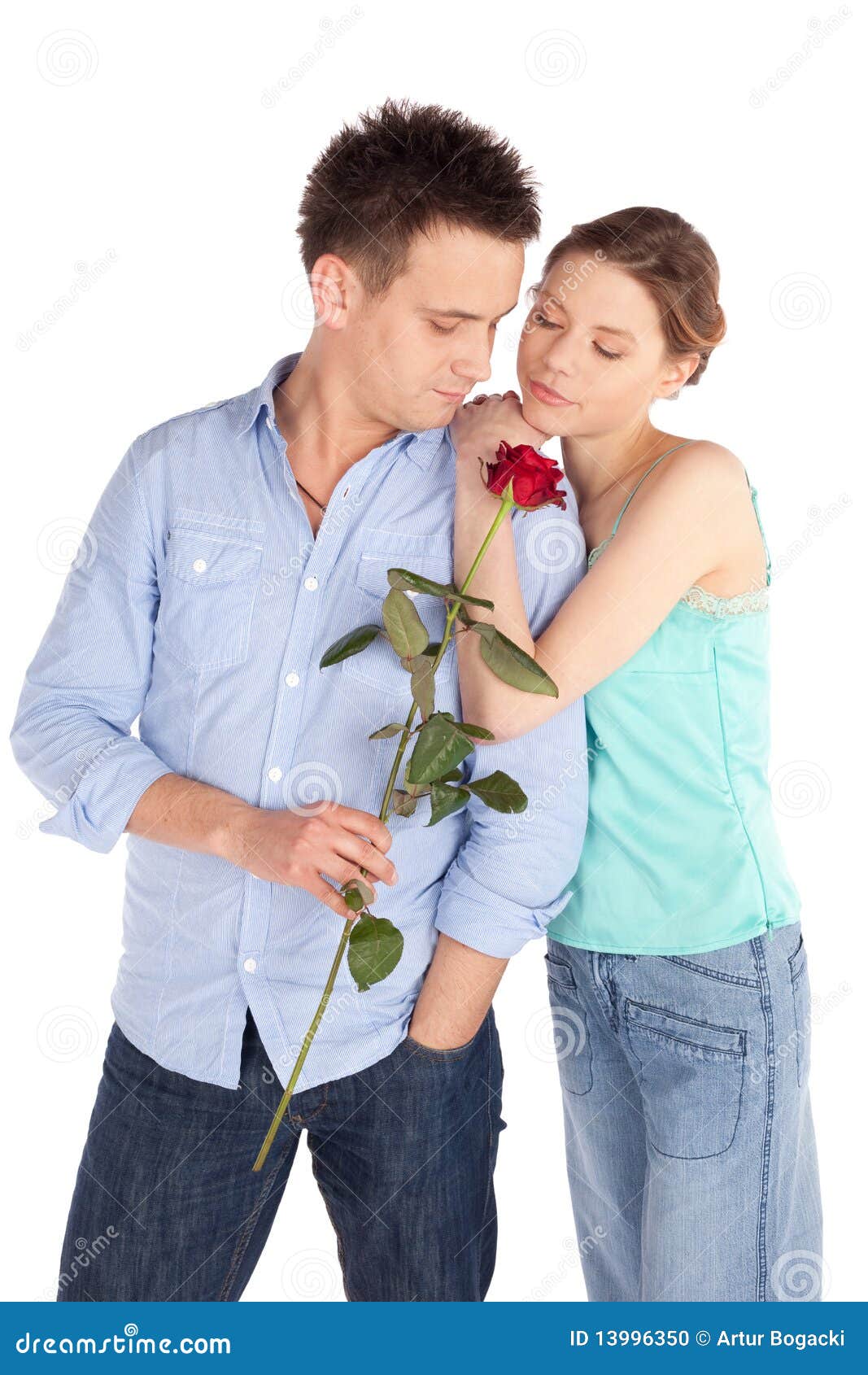 Romantic Couple in Love stock photo. Image of love, isolated - 13996350