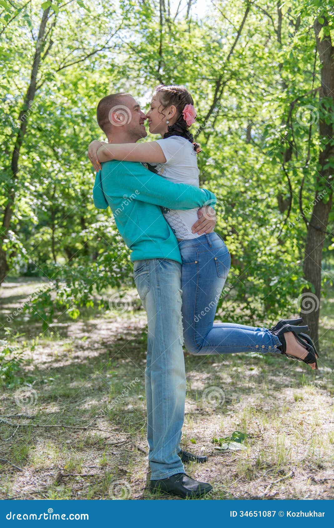 Romantic couple outdoor stock image. Image of activity - 34651087