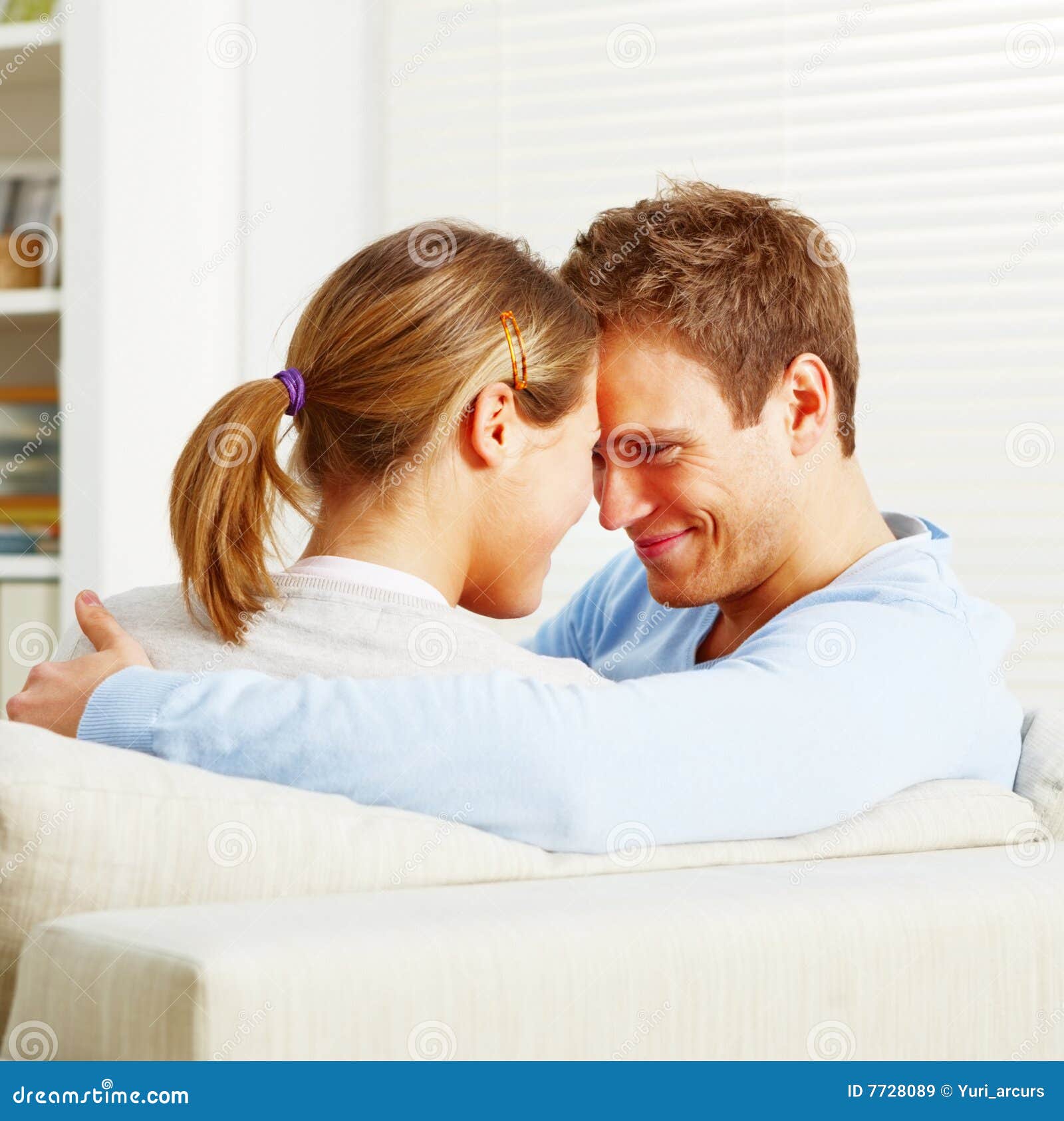 Romantic Couple Sharing a Moment Together Stock Image - Image of house ...
