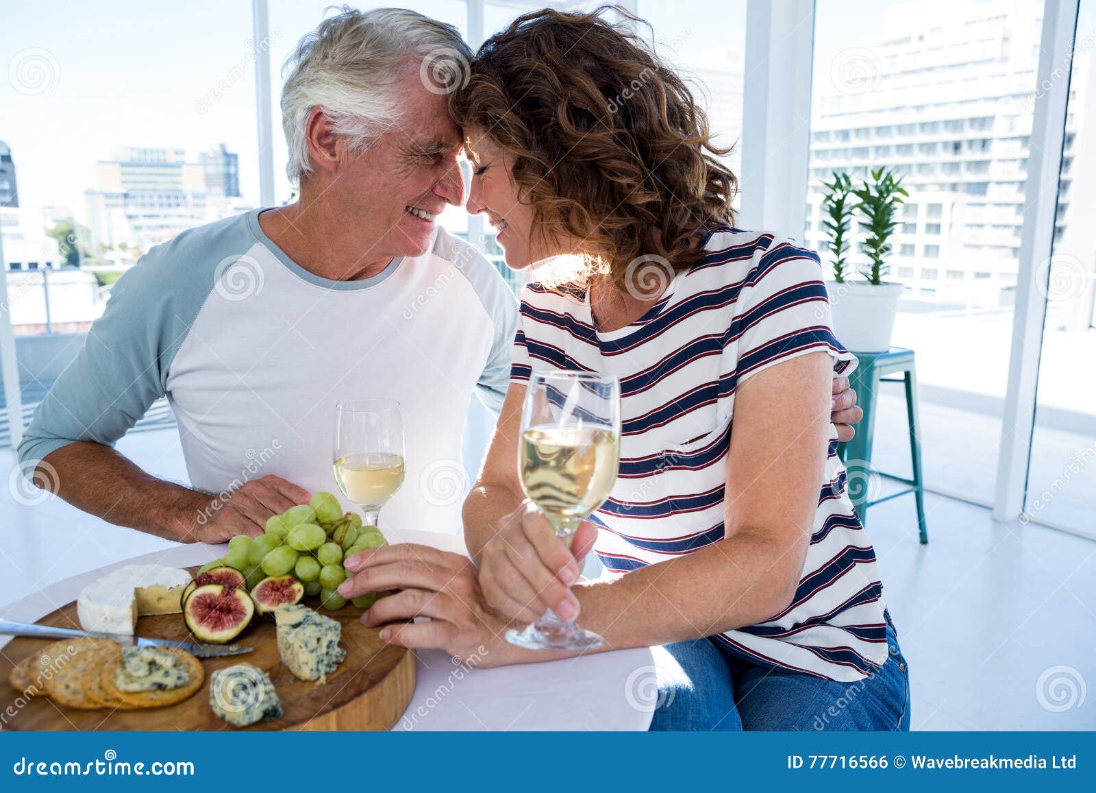 Romantic Couple Sitting at Restaurant Stock Photo - Image of feelings ...