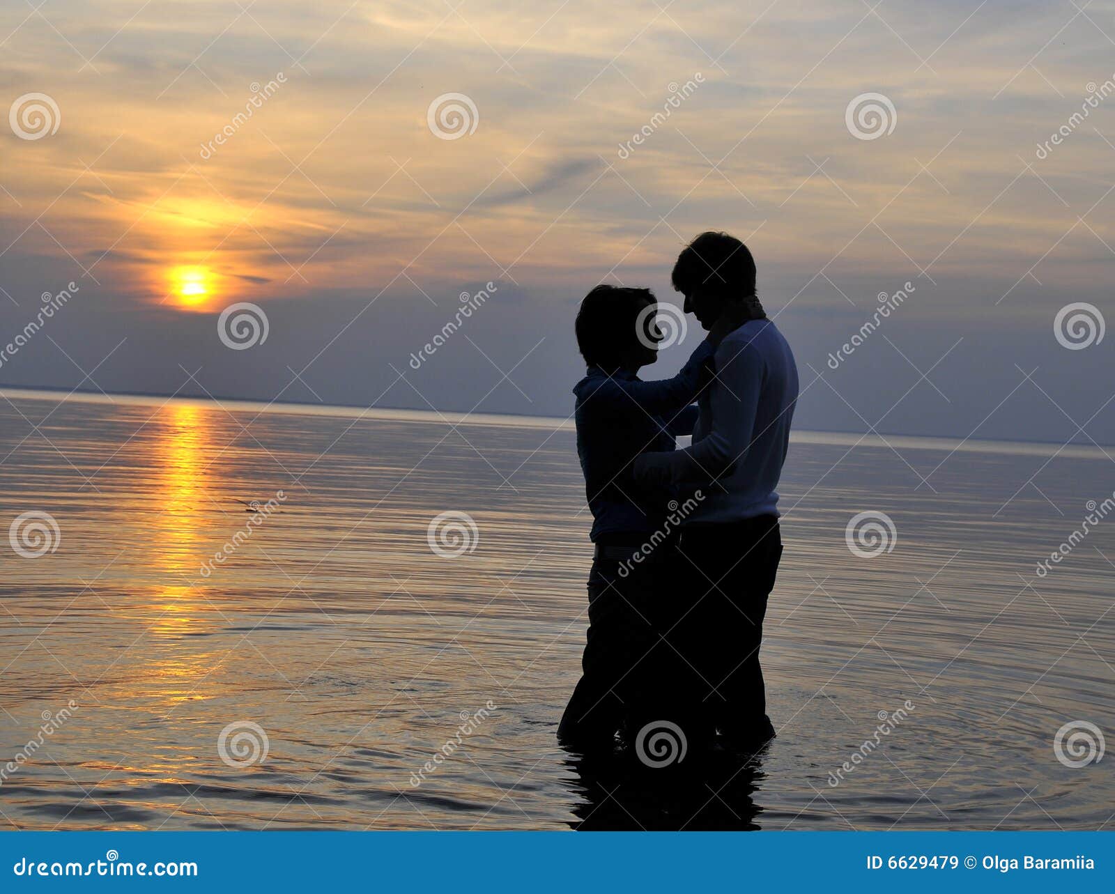 Romantic Couple At Sunset Picture. Image: 6629479