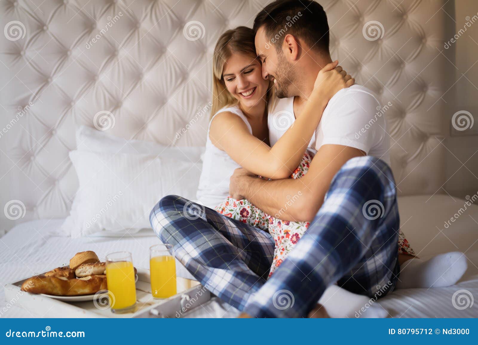 Romantic couple on weekend stock photo. Image of home - 80795712