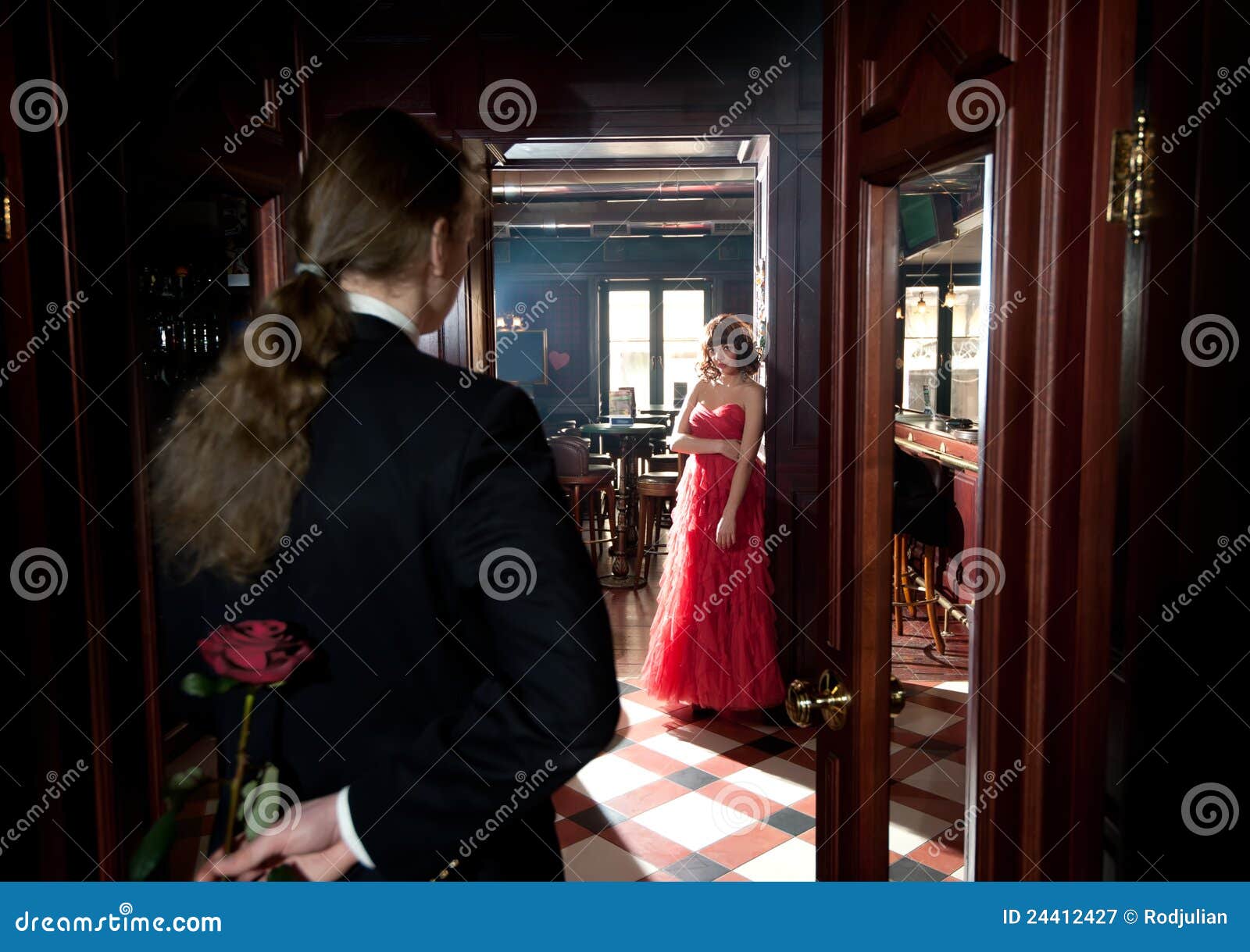 Romantic Date (landscape Version) Stock Image - Image of back, date ...