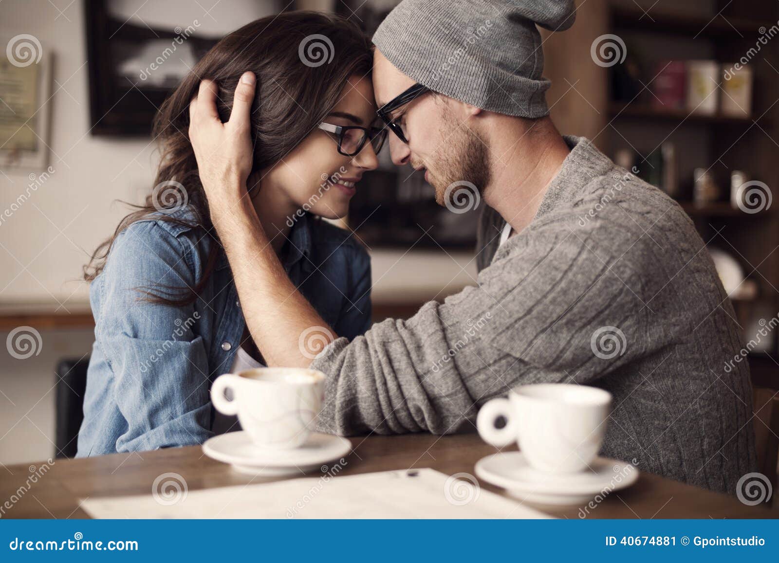 Romantic date stock image. Image of closed, indoors, eyes - 40674881