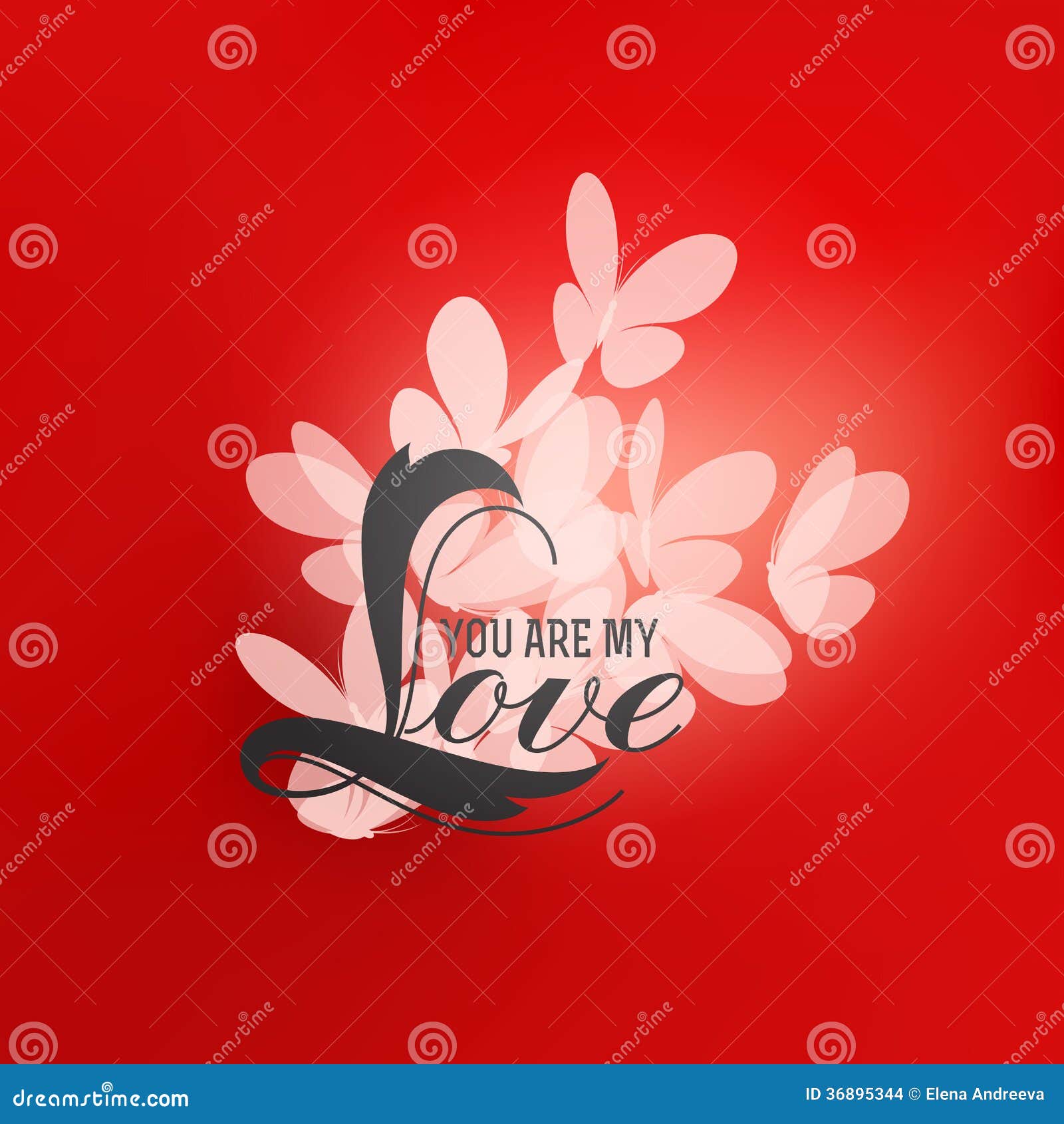 Love Lettering Set. Hand Drawn Iillustration. Vector | CartoonDealer ...