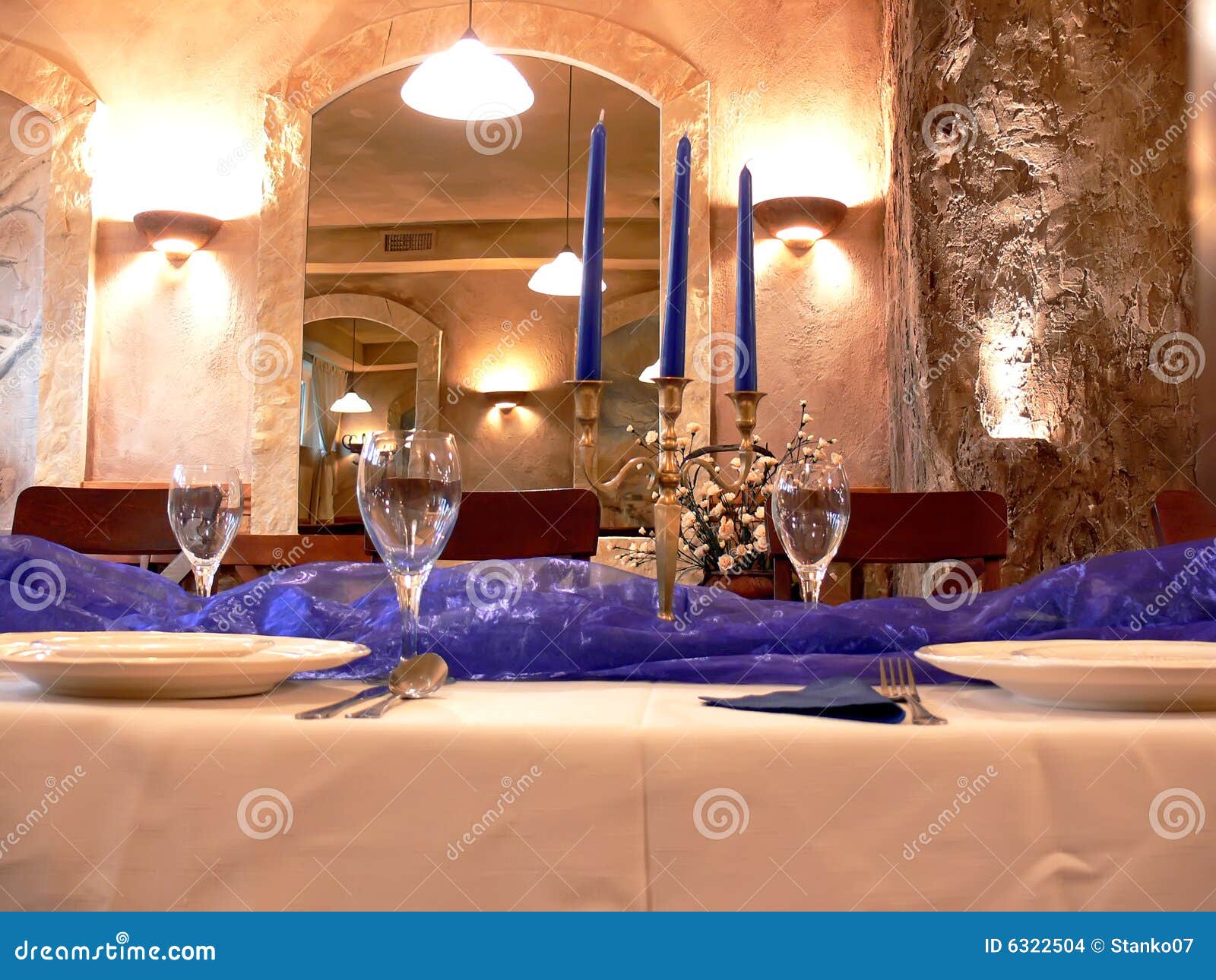Romantic dining room stock photo. Image of decoration - 6322504