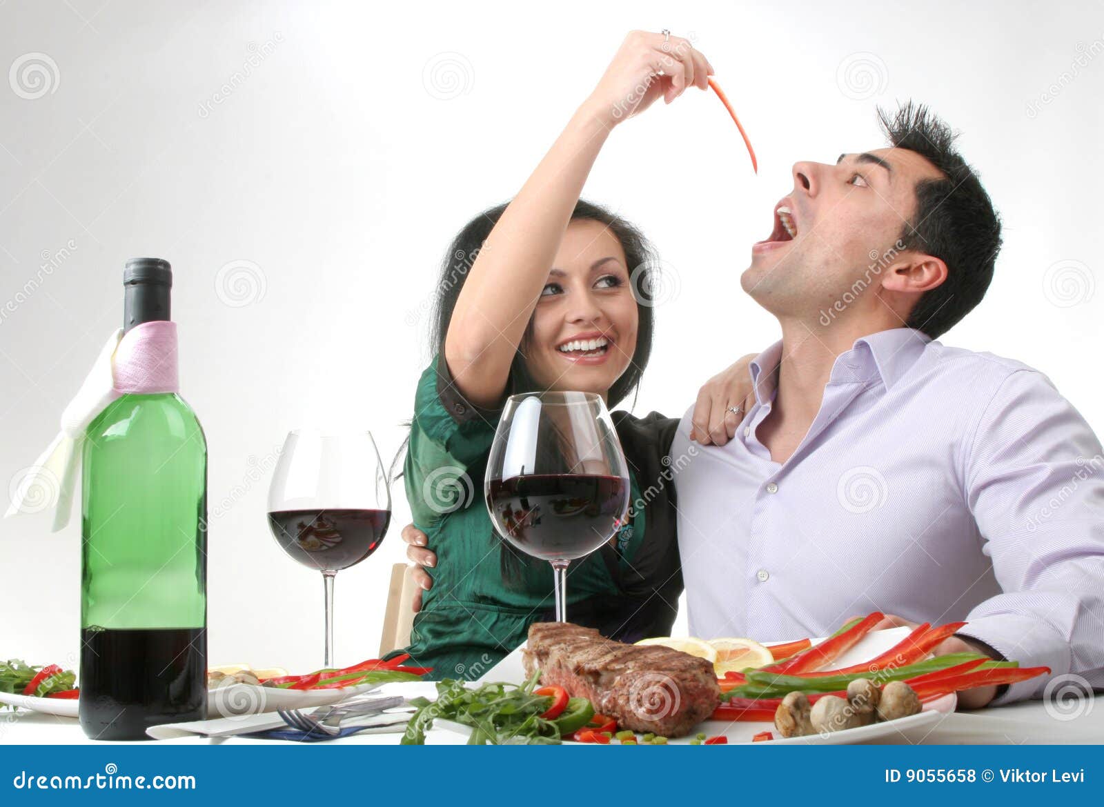 Romantic dinner stock photo. Image of meal, handsome, drink - 9055658