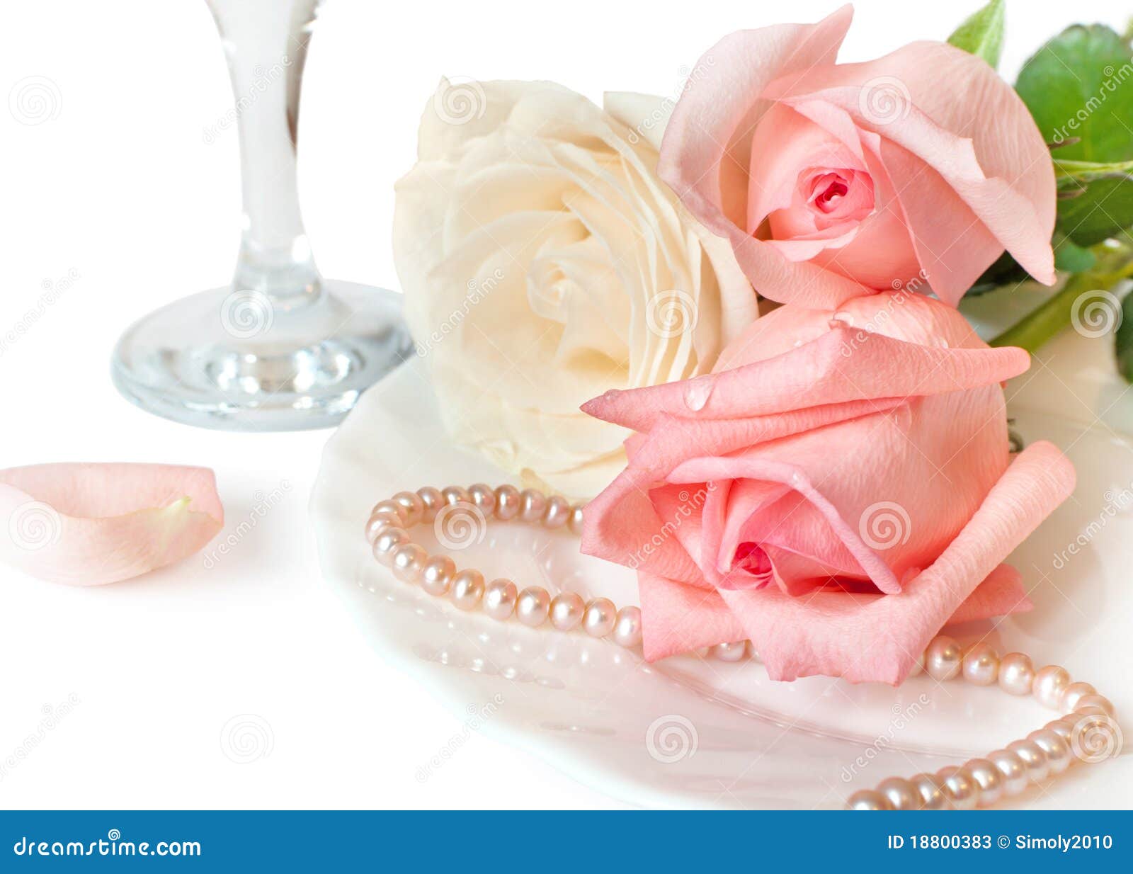 A Romantic Dinner with Beautiful Roses Stock Image - Image of fragrance ...