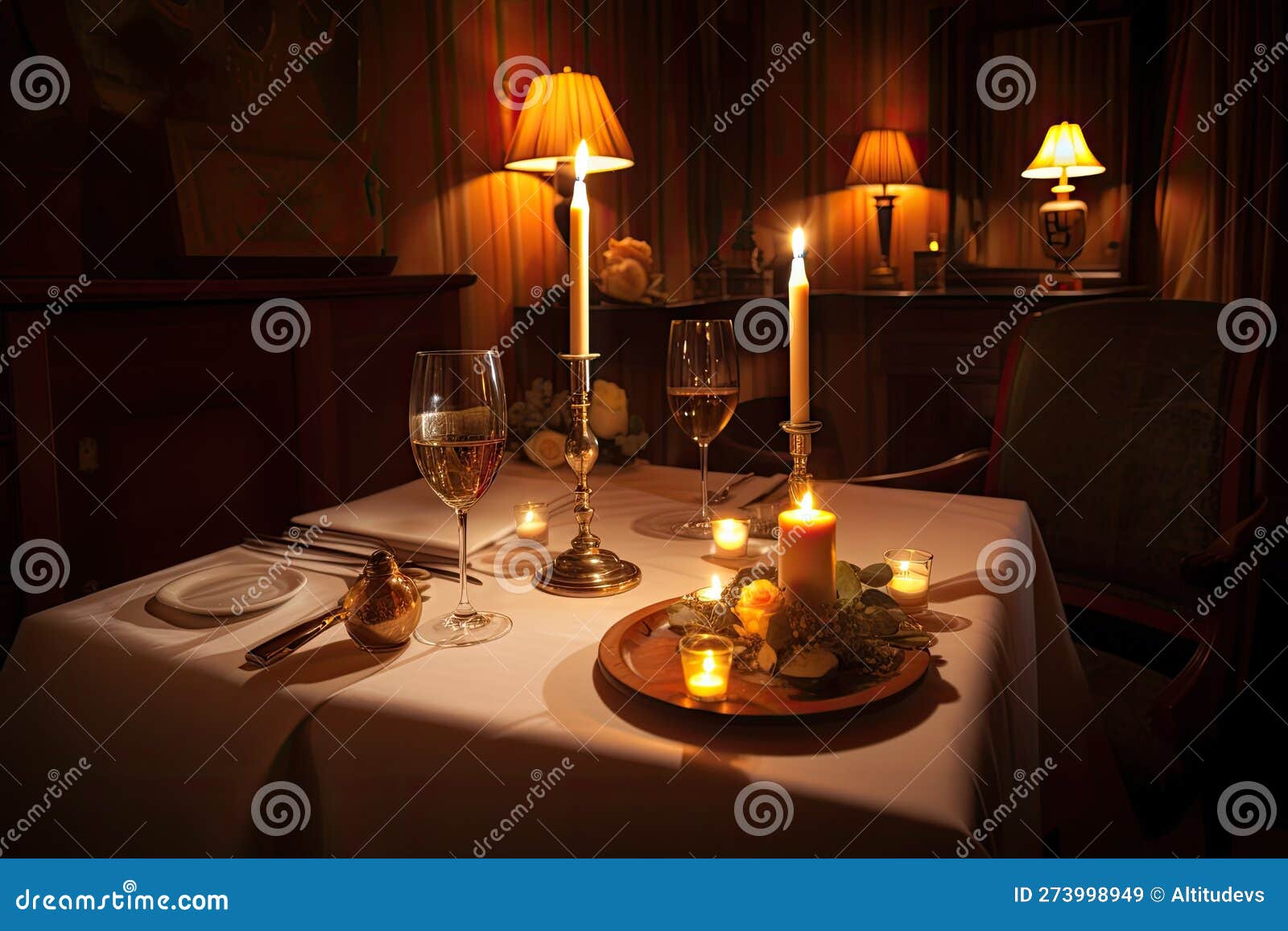 Romantic Dinner for Two, with Candlelit Setting and Sumptuous Feast ...