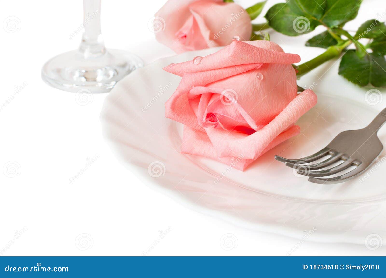 A Romantic Dinner Withl Roses Stock Photo - Image of nature, banquet ...