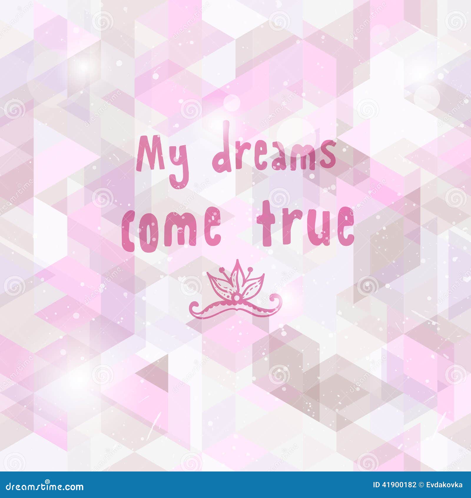 Romantic Dream Background. Seamless Geometric Stock Vector ...