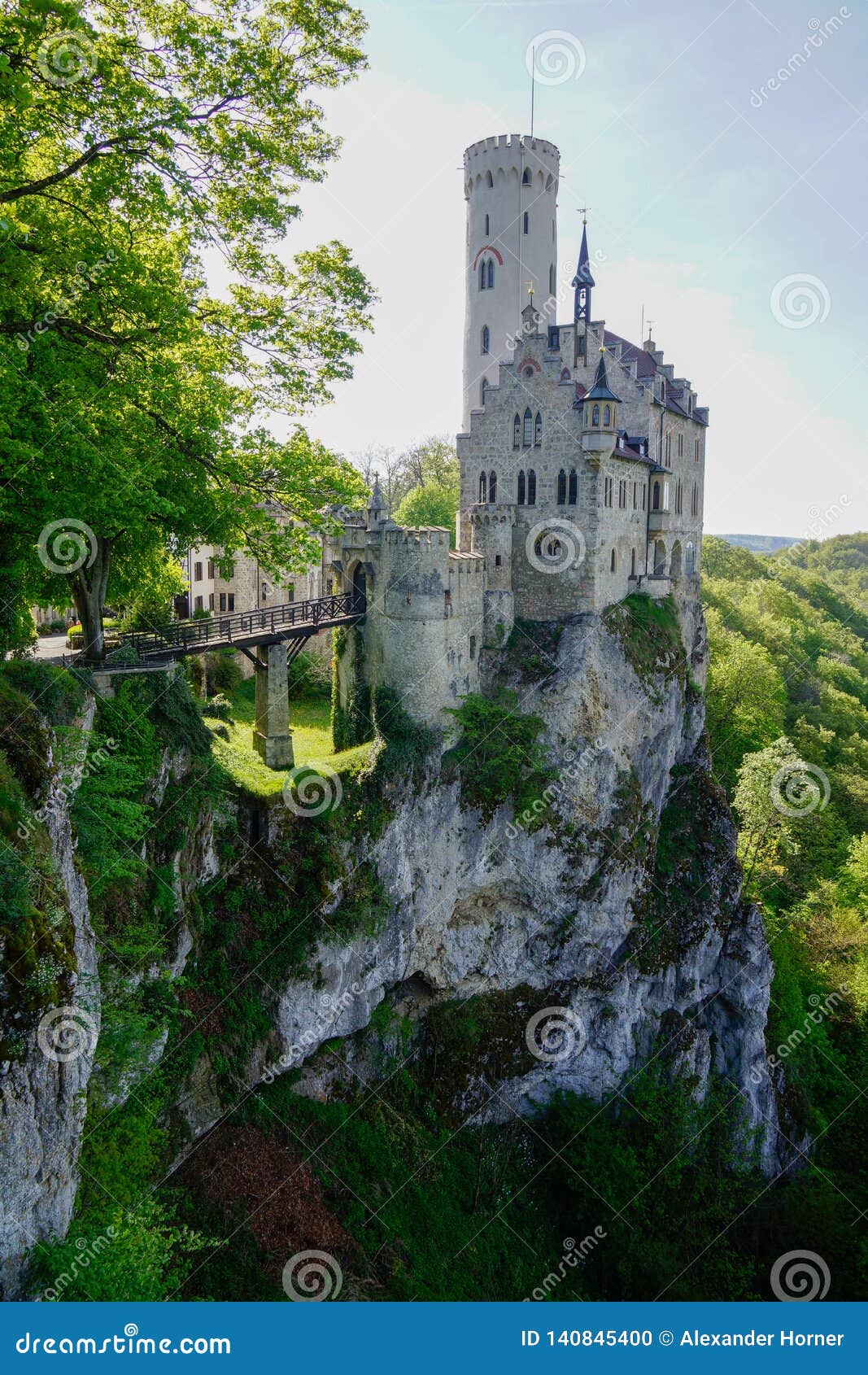 Romantic Fairy Tale Castle in Germany Editorial Image - Image of hill ...
