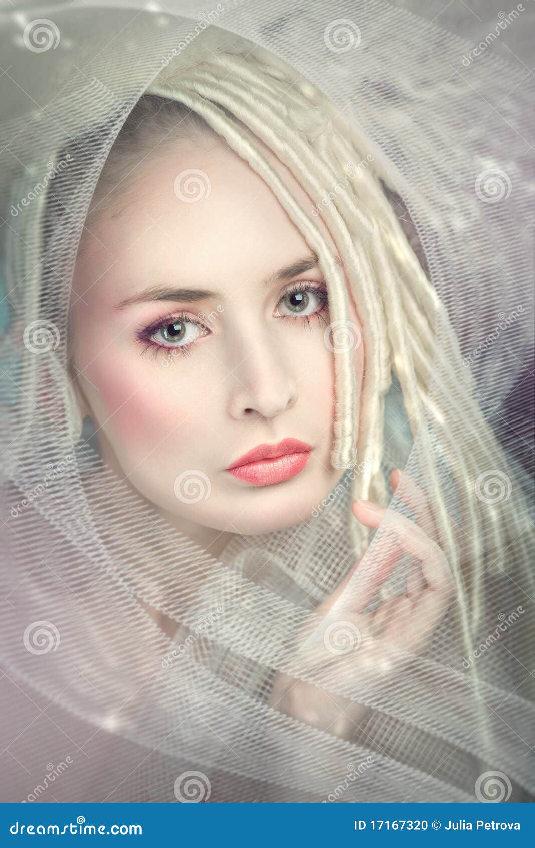 Romantic Fairy Woman Closeup. Stock Photo - Image of blond, female ...