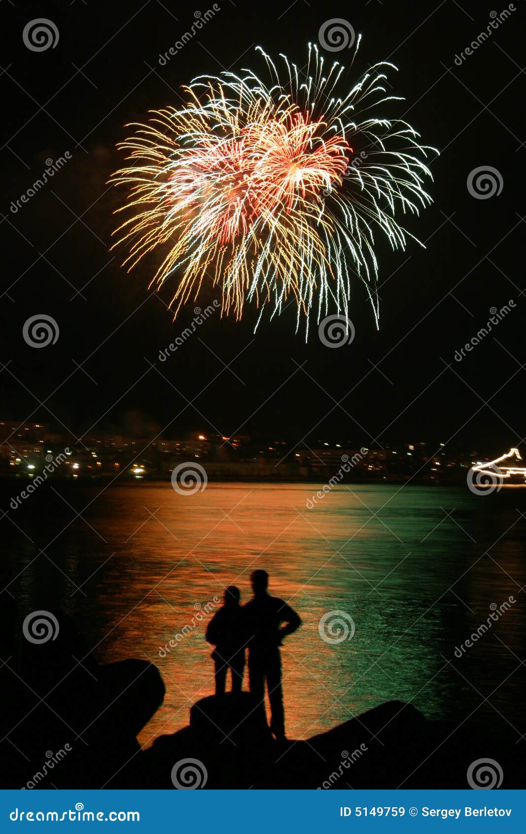 Romantic Firework stock image. Image of couple, love, romance - 5149759