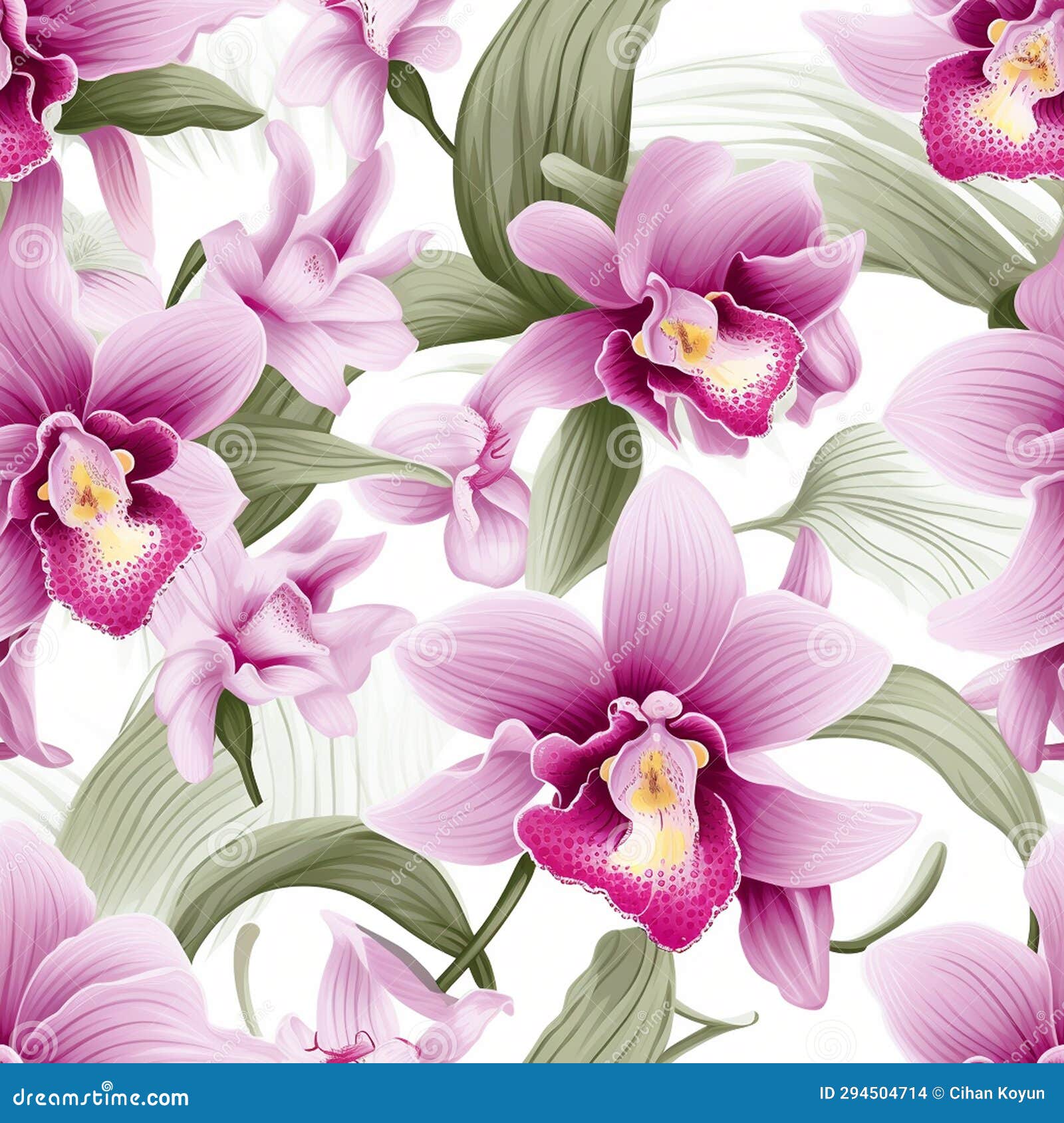 Romantic floral pattern stock illustration. Illustration of card ...