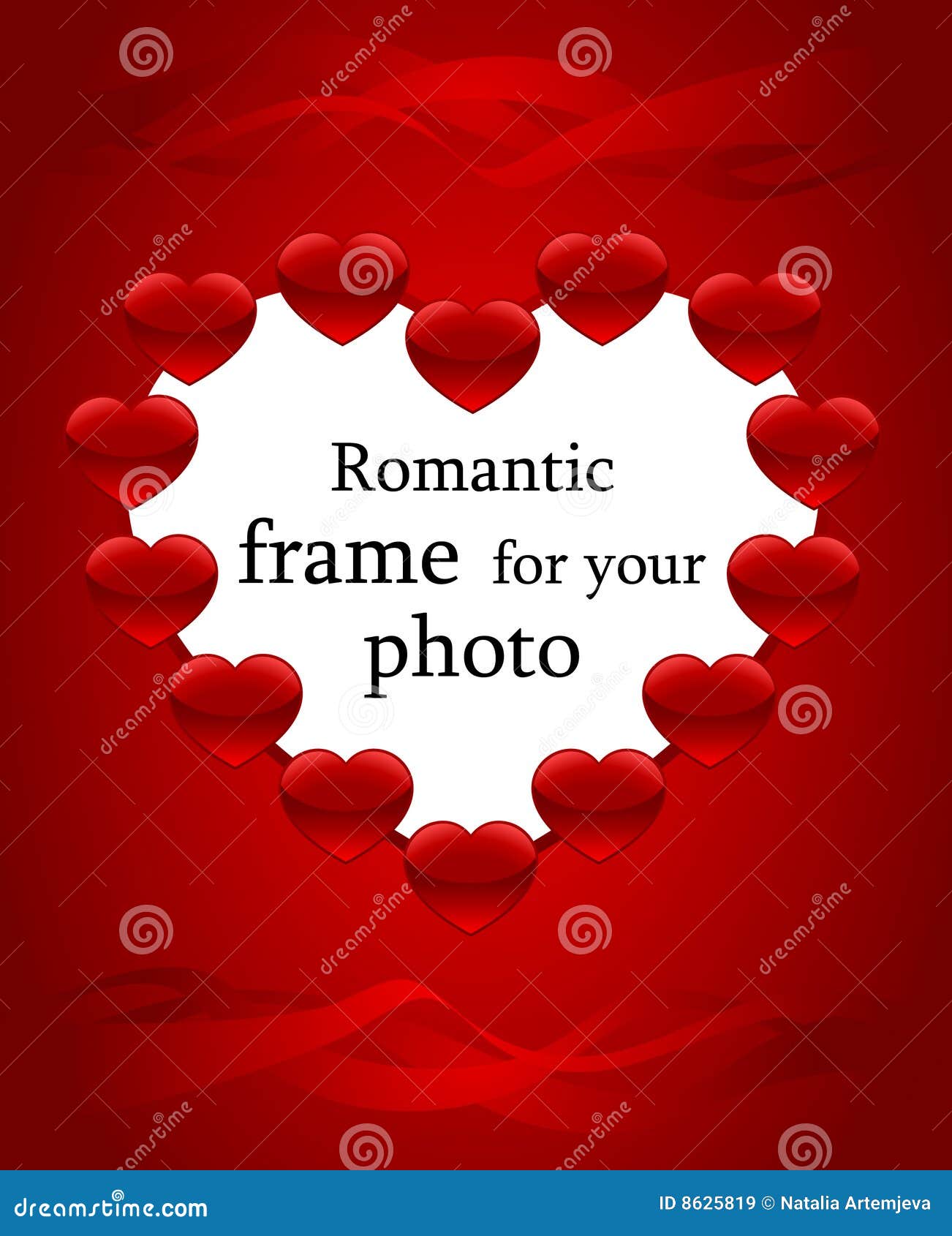 Romantic frame for photo stock vector. Illustration of design - 8625819