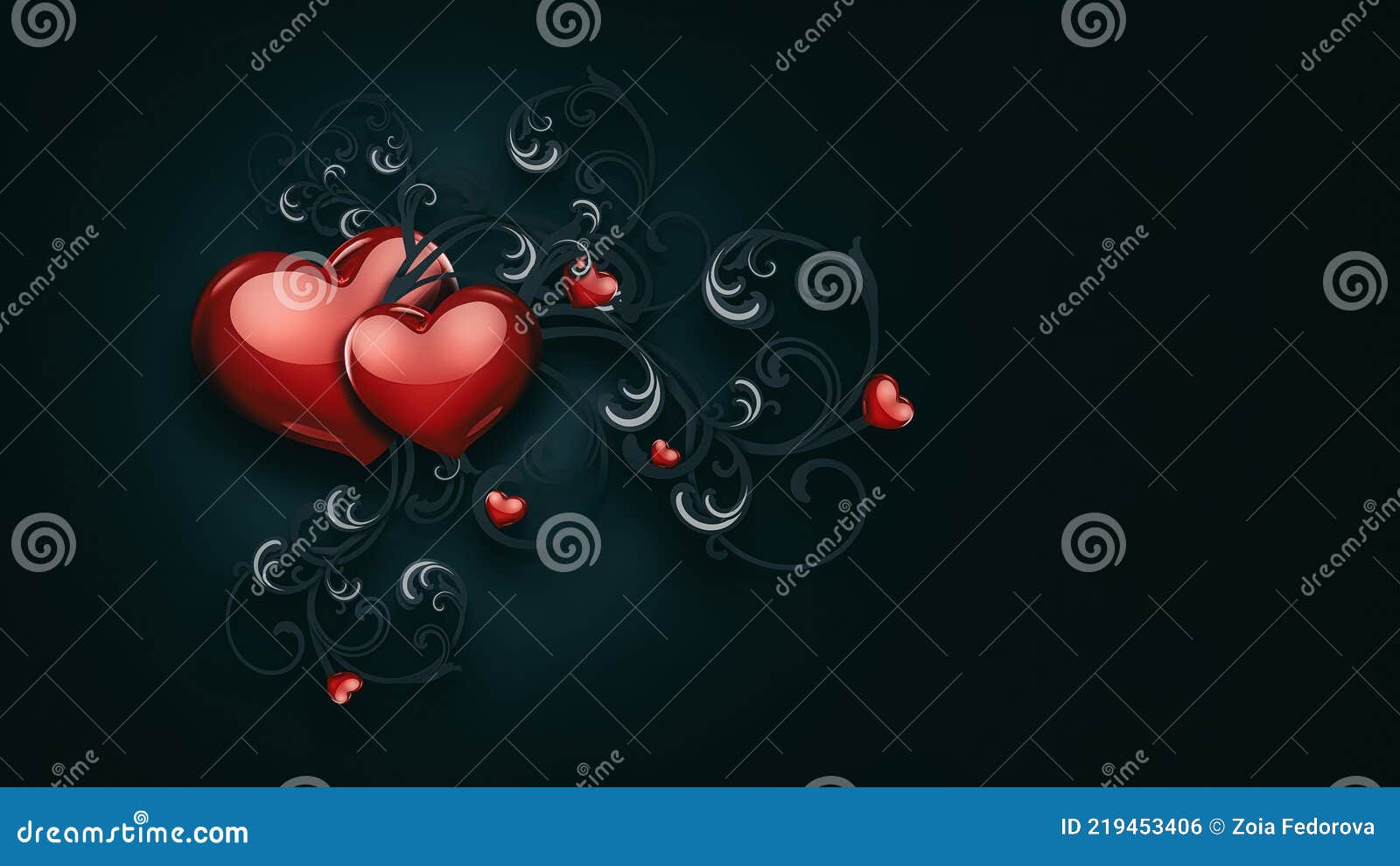 Romantic gothic background stock illustration. Illustration of heart ...
