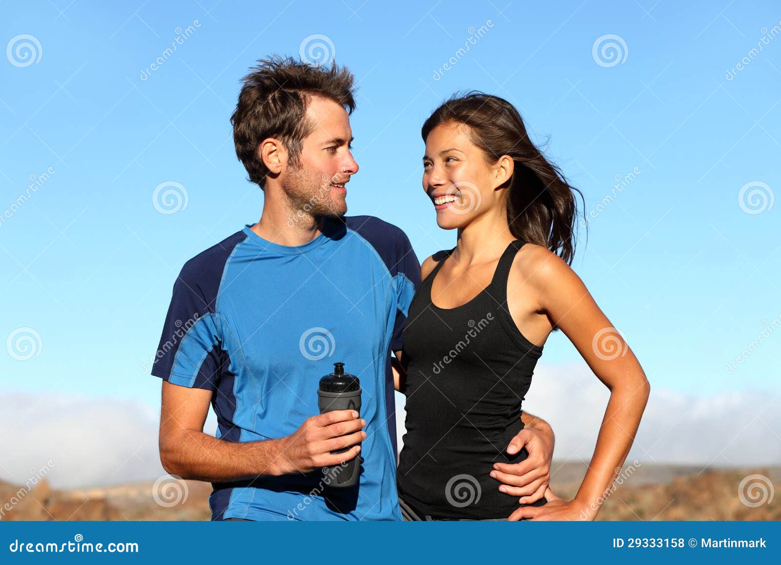 Romantic Healthy Athletic Couple Stock Photo - Image of affection ...