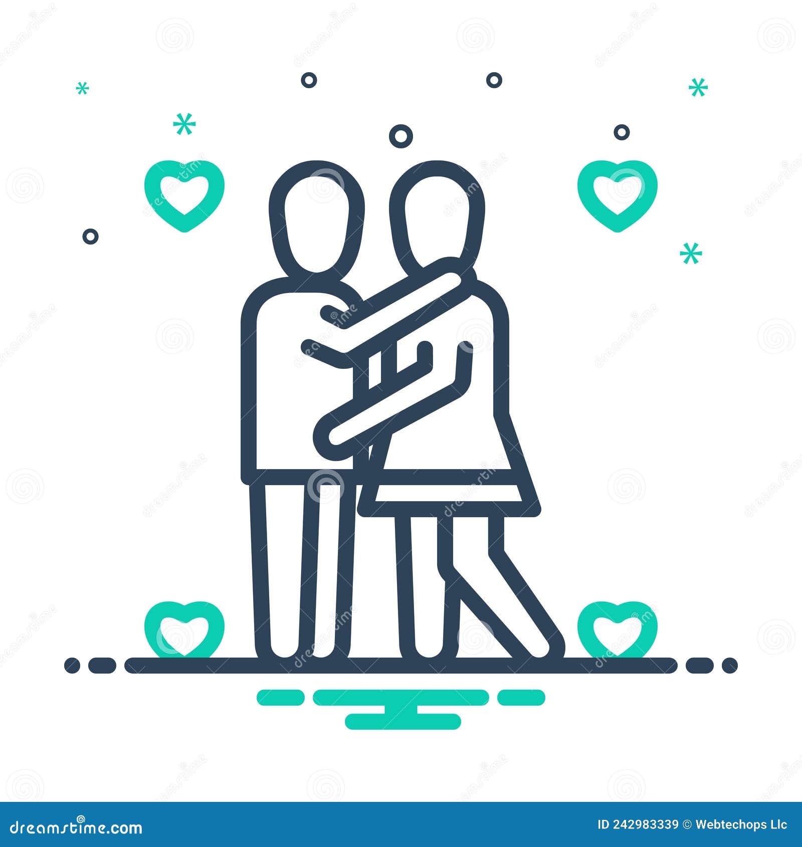 Mix Icon for Romantic, Amorous and Couple Stock Vector - Illustration ...