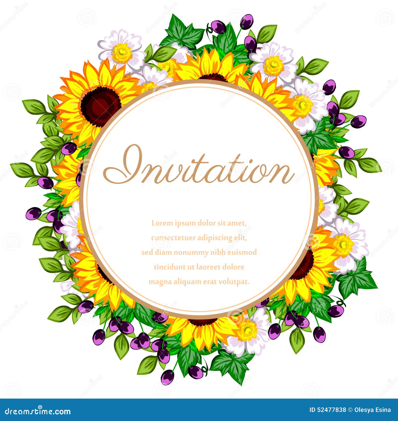 Romantic invitation stock illustration. Illustration of graphic - 52477838