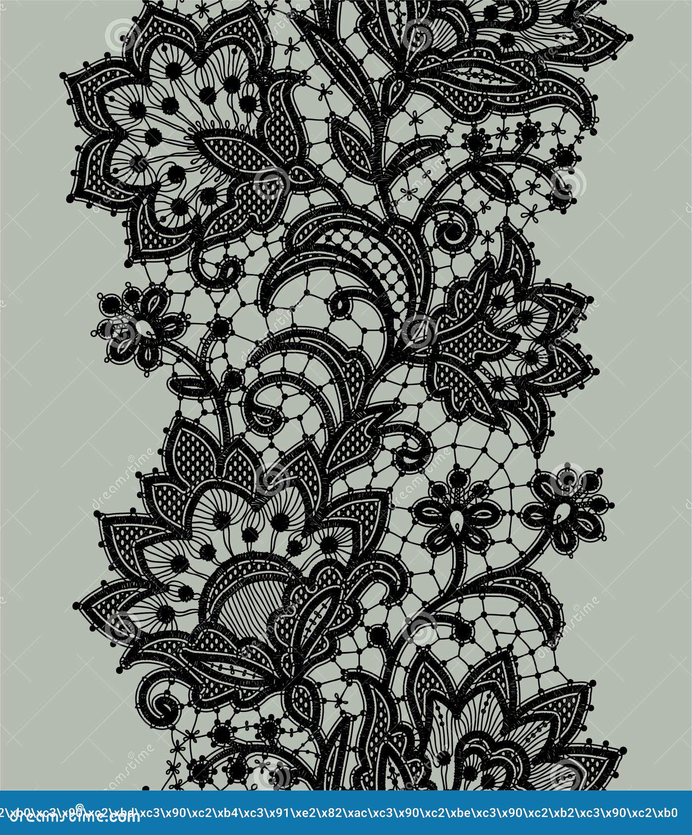 Romantic Lace Seamless Pattern Stock Vector - Illustration of classic ...