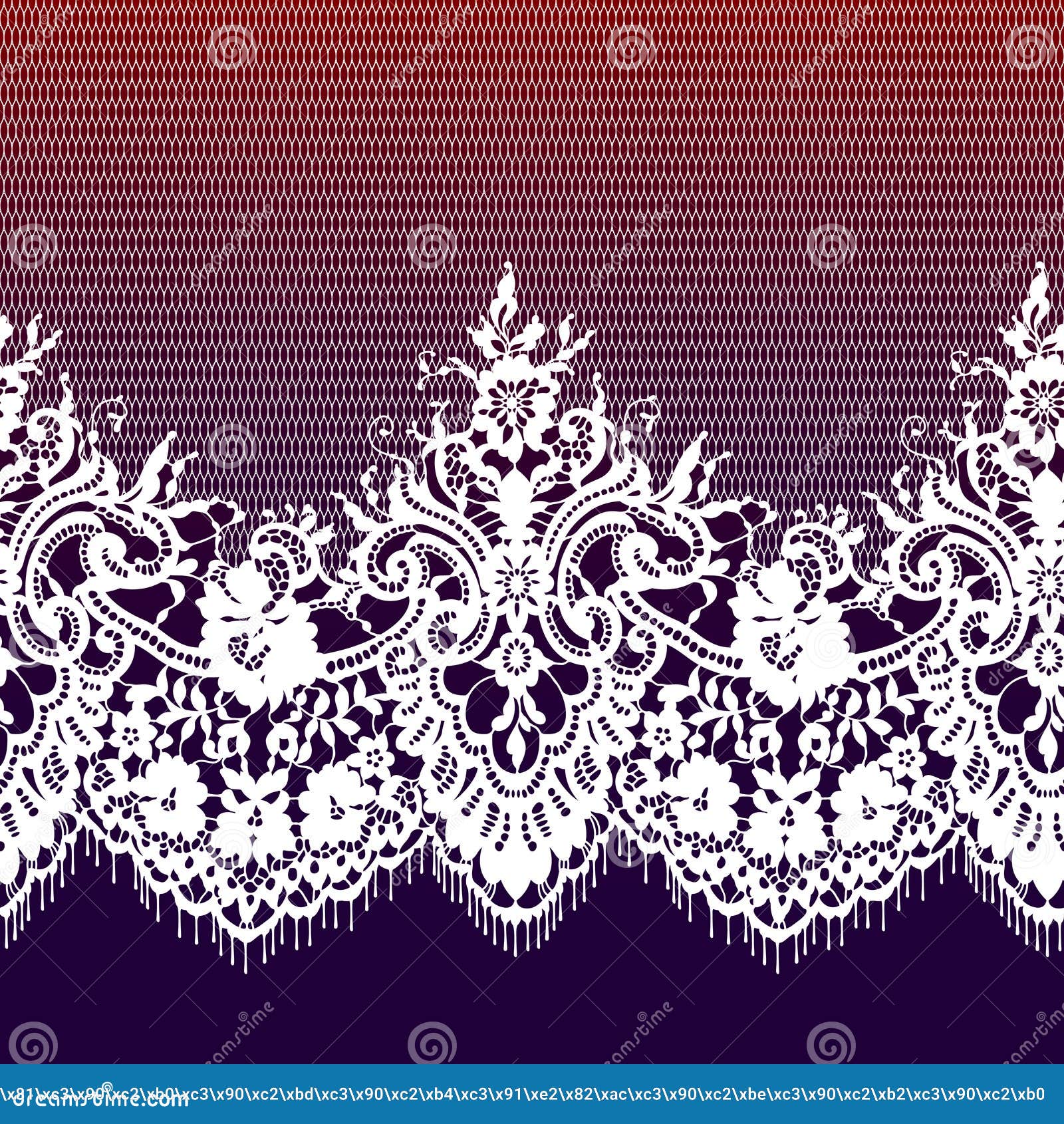 Romantic Lace Seamless Pattern Stock Vector - Illustration of color ...