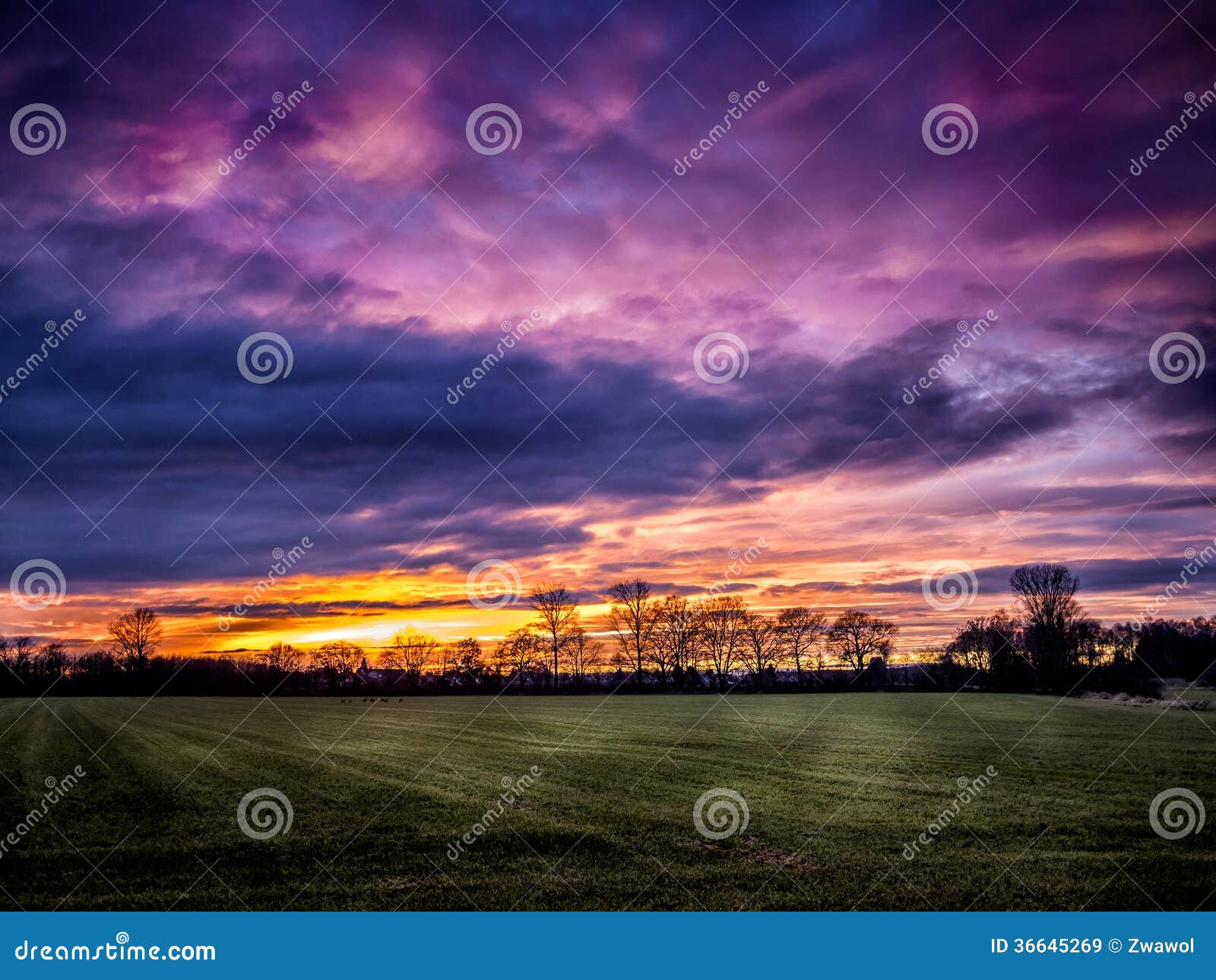 Romantic landscape stock image. Image of clouds, dramatic - 36645269