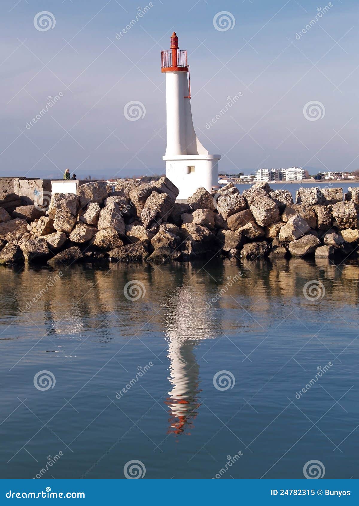 Romantic Lighthouse in the South of France Stock Image - Image of berth ...