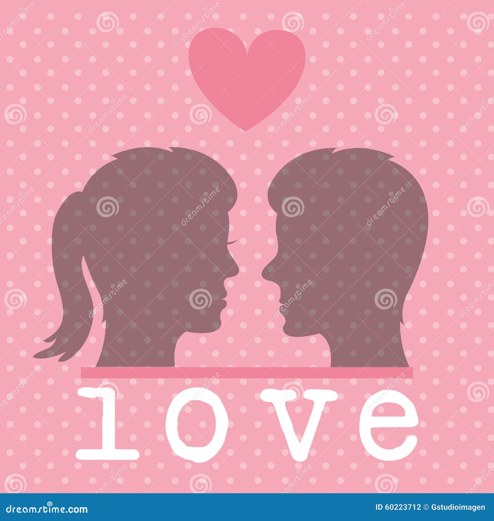 Romantic love design. stock vector. Illustration of drawing - 60223712