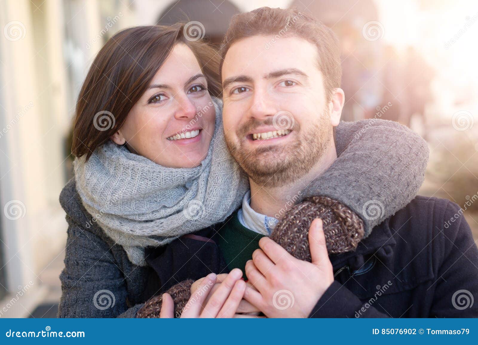 Romantic Lovers Couple Having Fun Stock Photo - Image of complicity ...