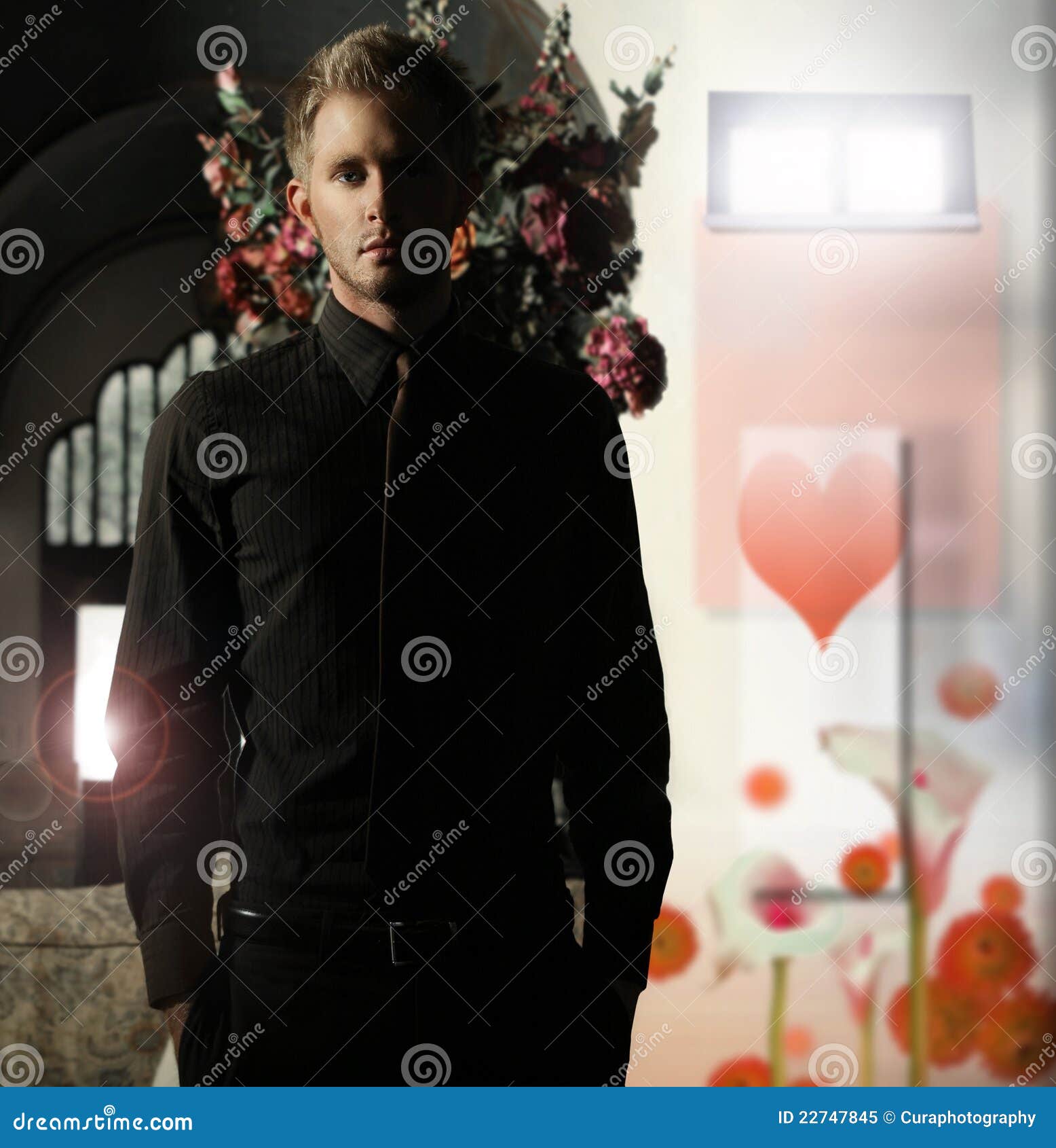 Romantic man stock image. Image of youth, fashion, standing - 22747845