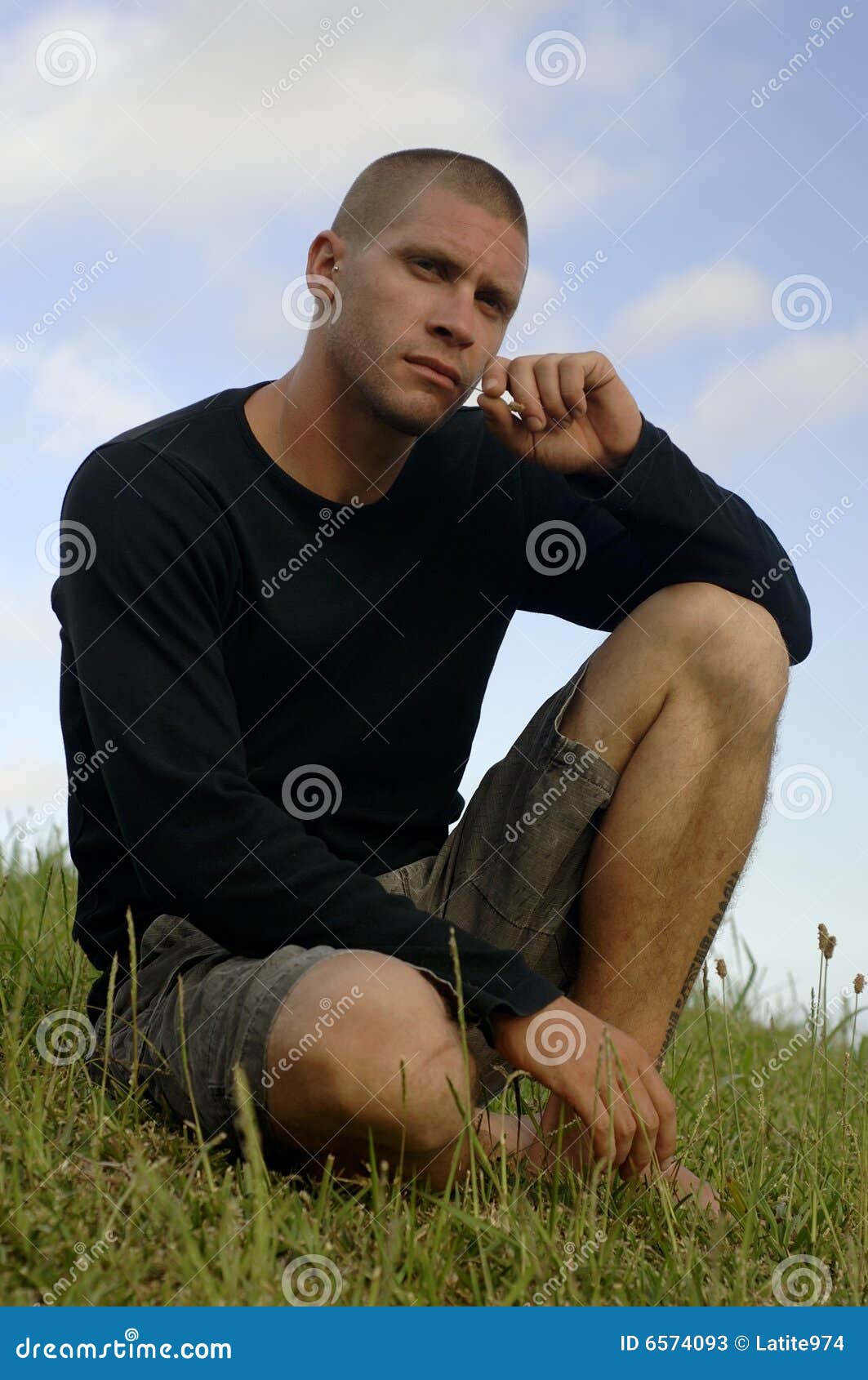 Romantic man stock image. Image of garden, young, outside - 6574093