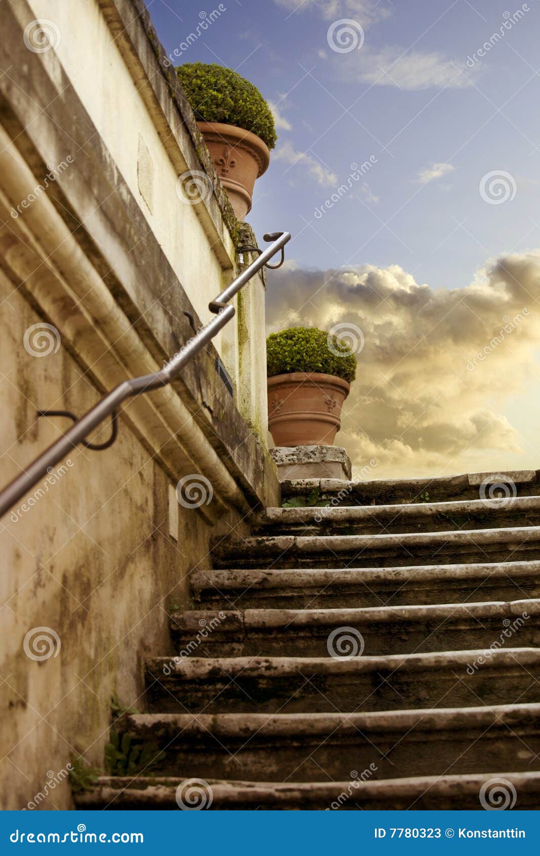 Romantic Marble Antique Ladder Stock Image - Image of horizontal ...