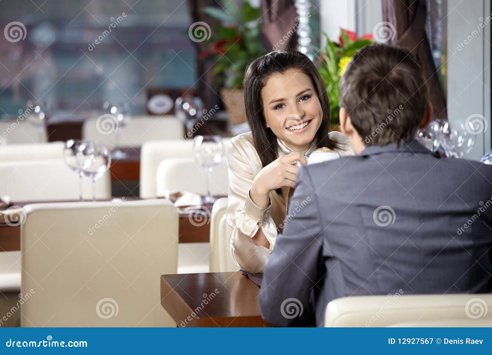 Romantic meeting stock image. Image of girl, casual, dating - 12927567