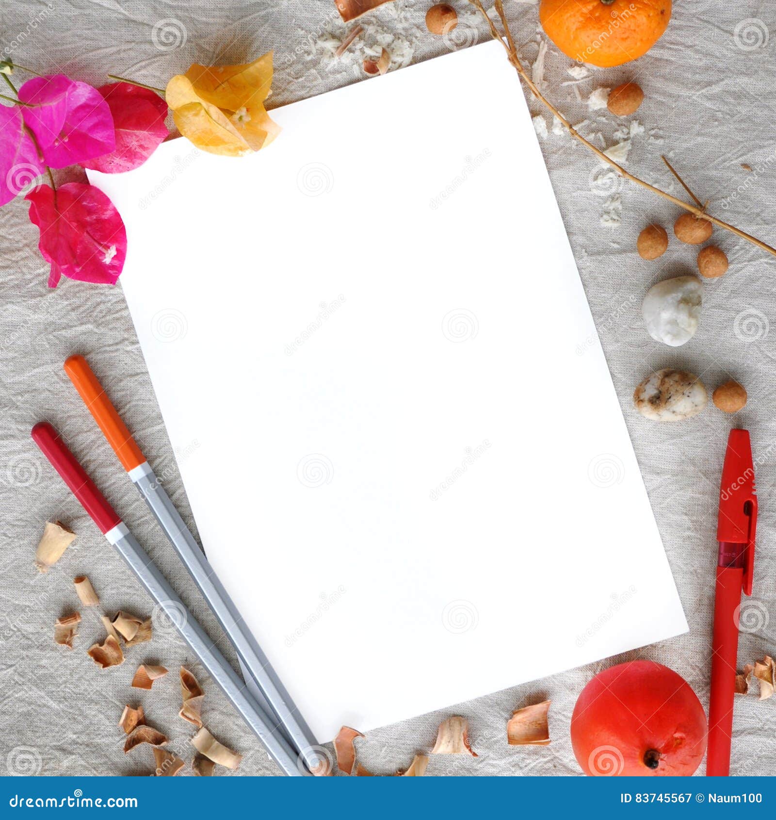 Romantic Mockup On Rustic Canvas Background Royalty-Free Stock Photo ...