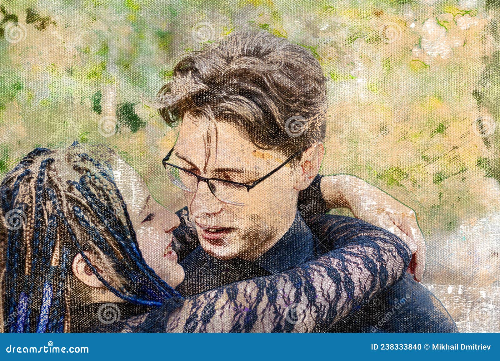 Romantic Moment of a Young Heterosexual Couple Getting Ready To Kiss ... Romantic Moment of a Young Heterosexual Couple Getting Ready To Kiss ...